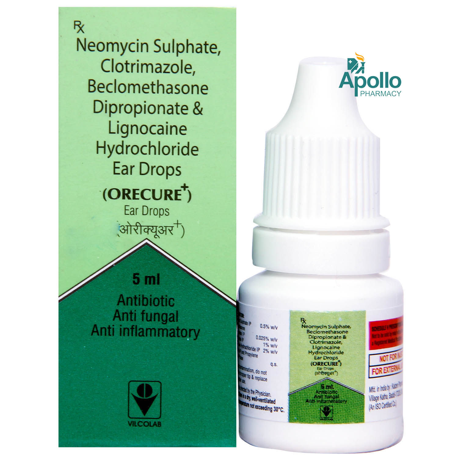 Orecure Plus Ear Drops 5 ml Price, Uses, Side Effects, Composition ...