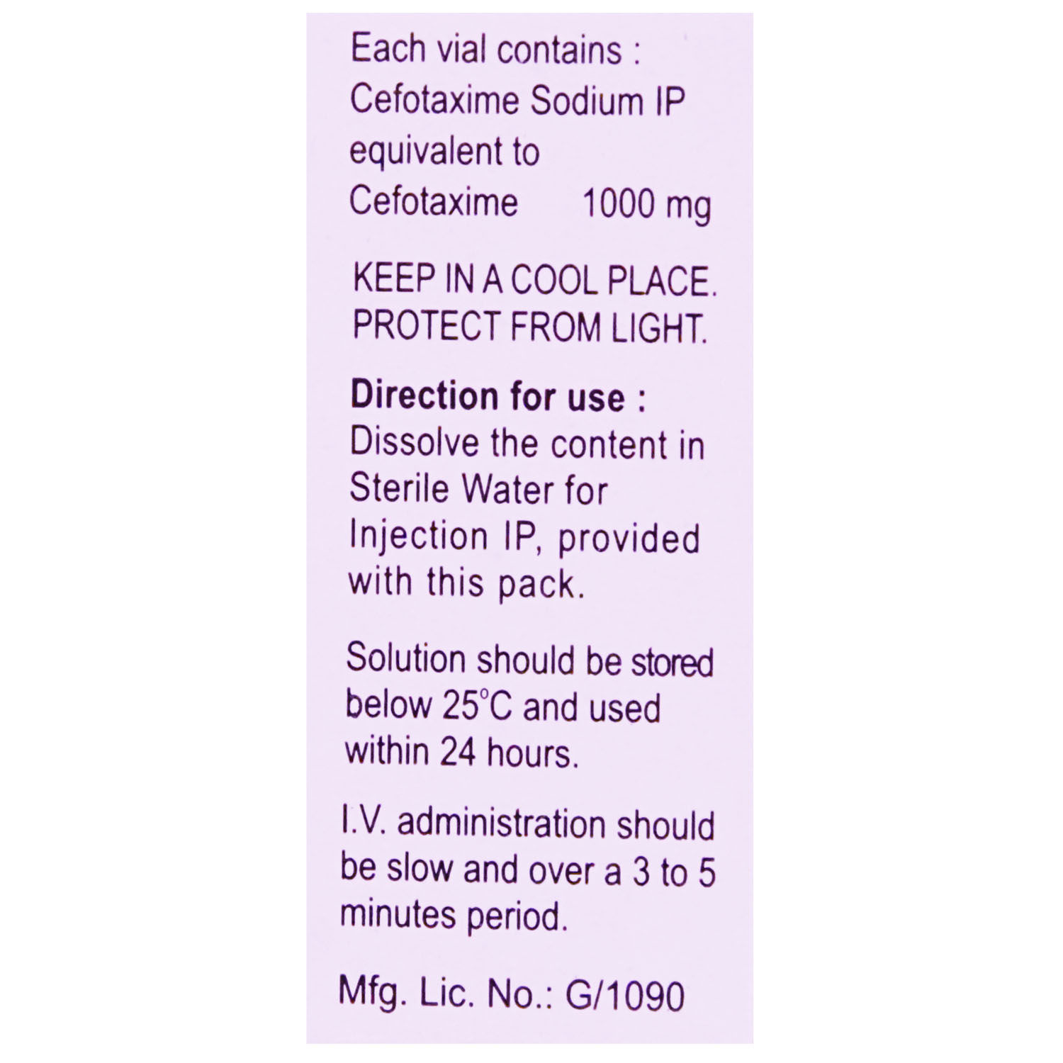 ORITAXIM INJECTION VIAL DRY 1GM Price, Uses, Side Effects, Composition ...