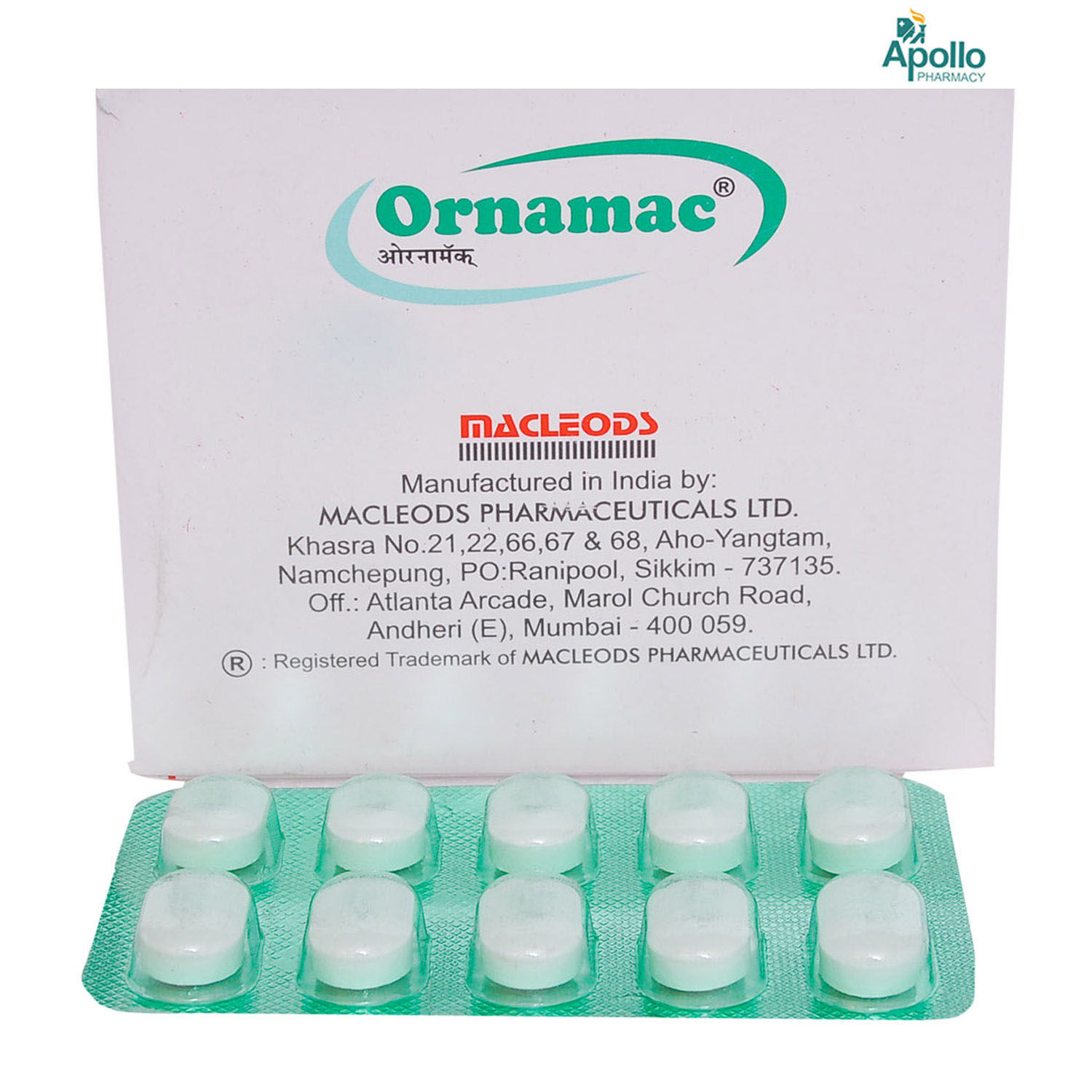 ORNAMAC TABLET Price, Uses, Side Effects, Composition - Apollo Pharmacy