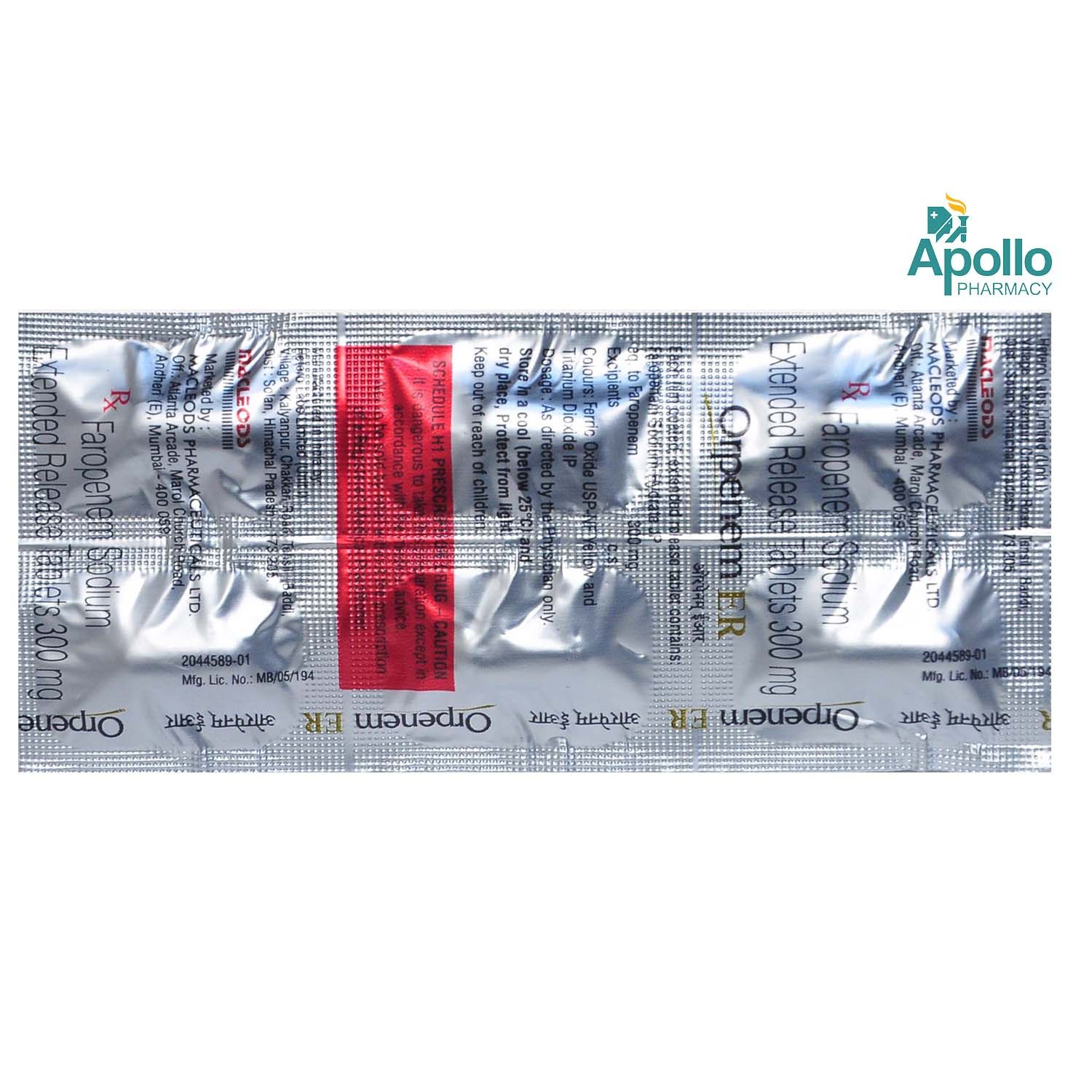 Orpenem ER Tablet 6's Price, Uses, Side Effects, Composition - Apollo ...