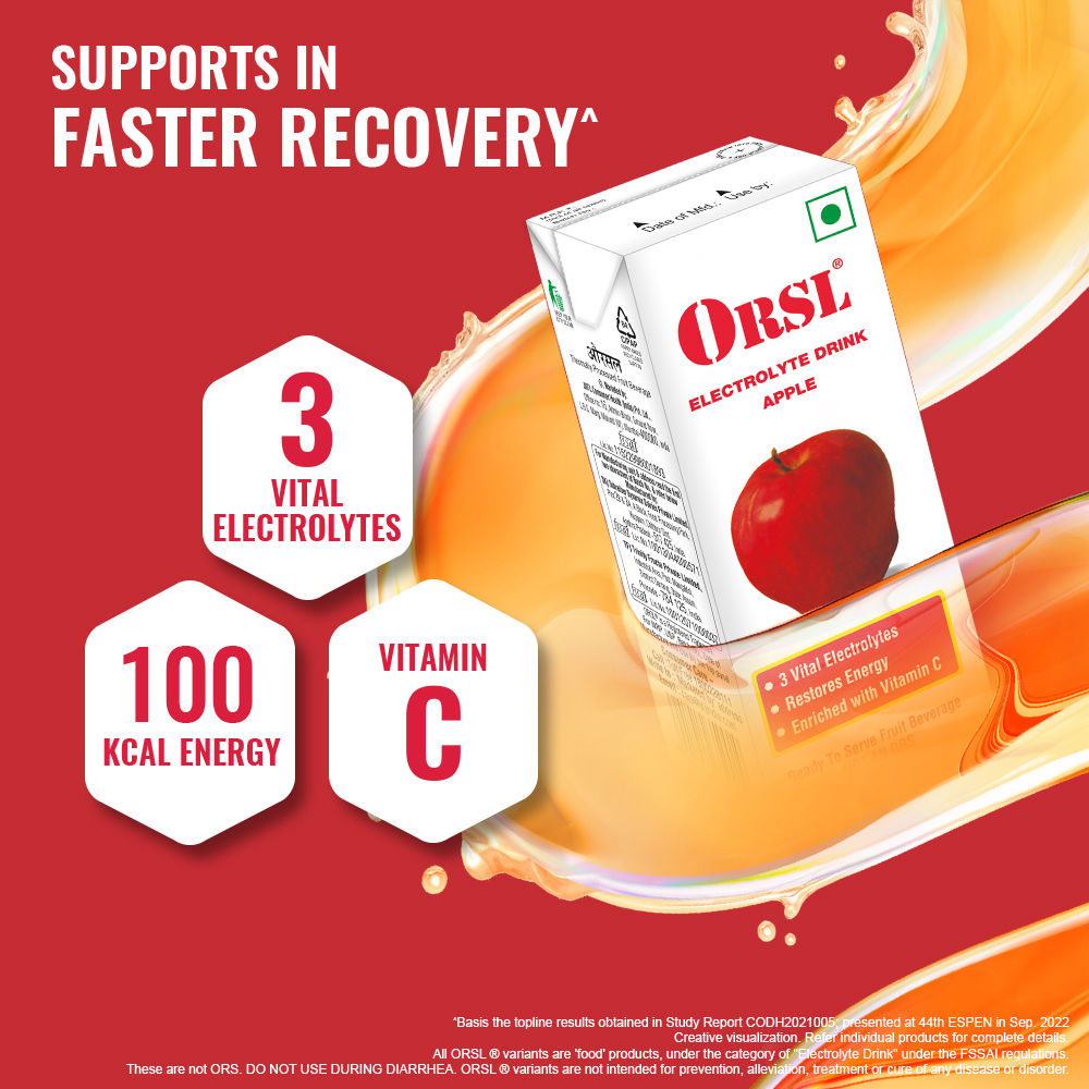 ORSL® Electrolyte Apple Drink, 200 ml Price, Uses, Side Effects ...