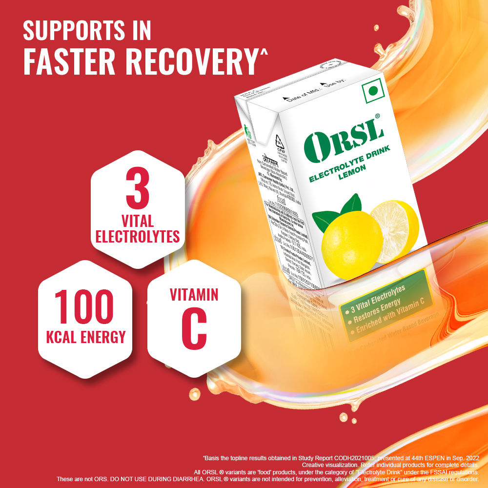 ORSL® Electrolyte Lemon Drink, 200 ml Price, Uses, Side Effects ...