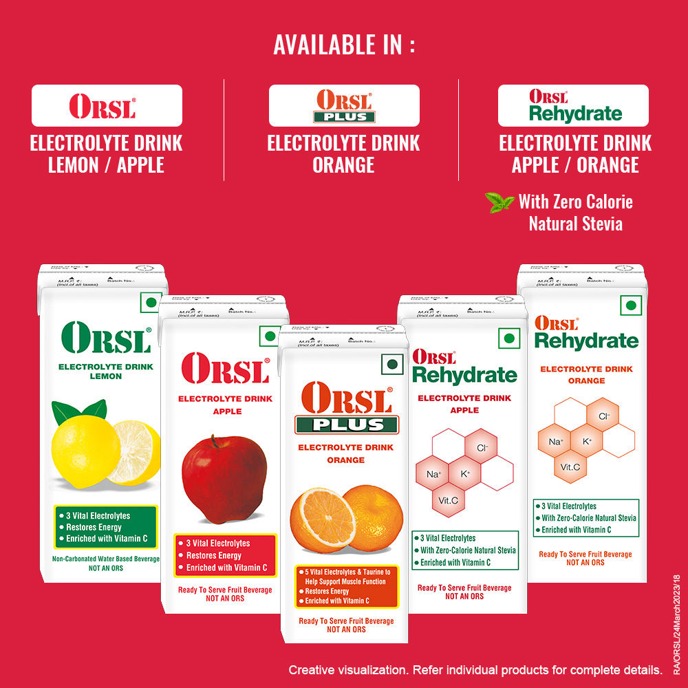 ORSL® Rehydrate Electrolyte Orange Drink, 200 ml Price, Uses, Side ...