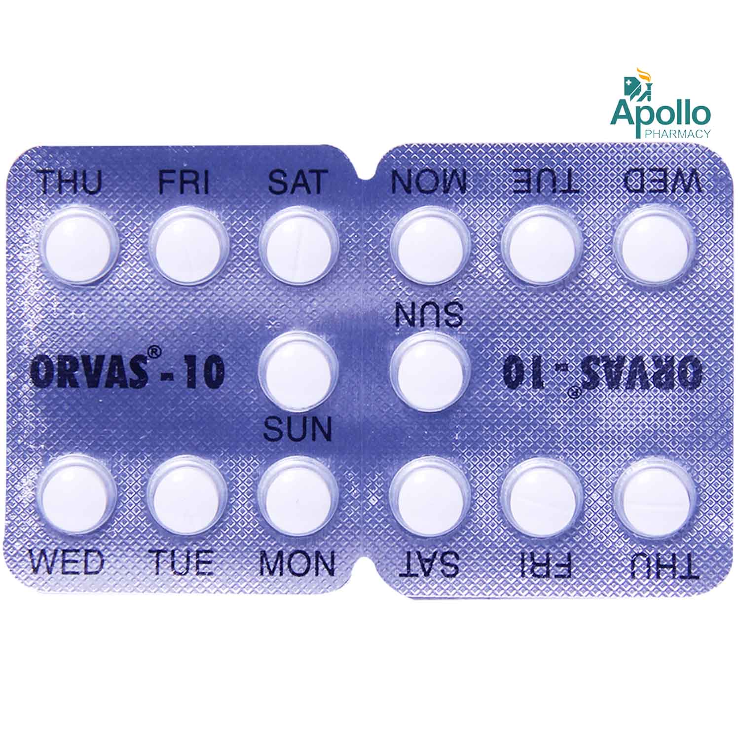 Orvas-10 Tablet 14's Price, Uses, Side Effects, Composition - Apollo ...