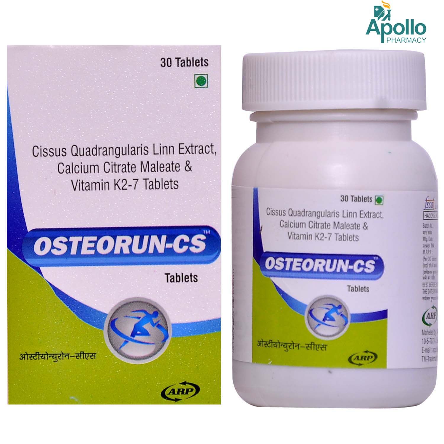 Osteorun CS Tablet 30's Price, Uses, Side Effects, Composition - Apollo ...