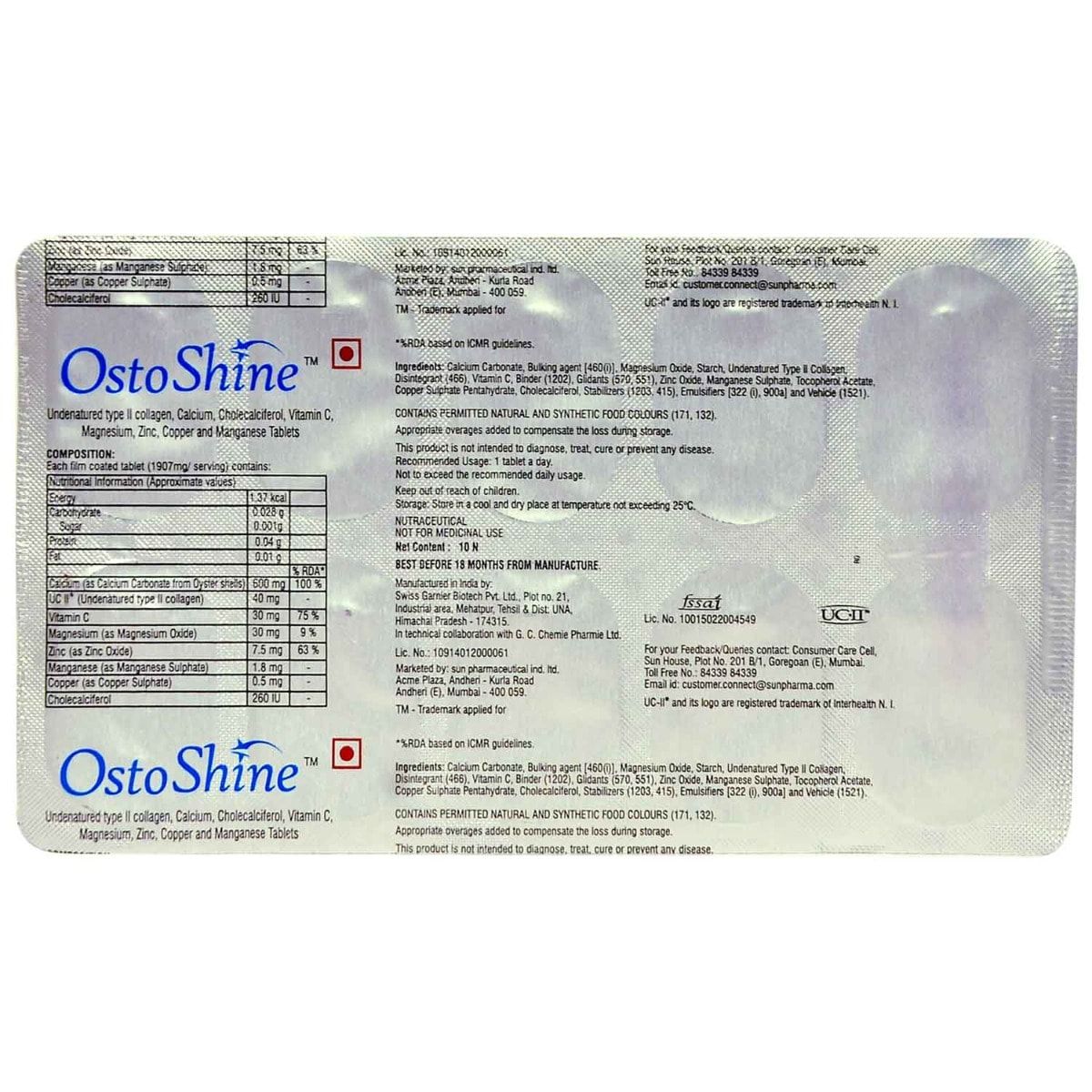 Ostoshine Tablet 10's Price, Uses, Side Effects, Composition - Apollo ...