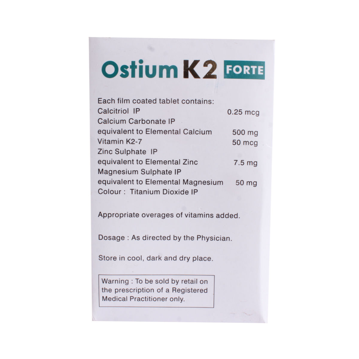 Ostium K2 Forte Tablet 15's Price, Uses, Side Effects, Composition ...