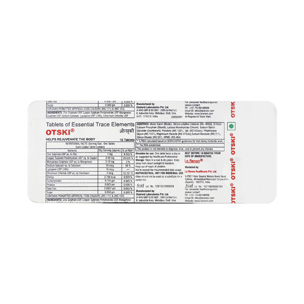 Otski Tablet 10's Price, Uses, Side Effects, Composition - Apollo Pharmacy