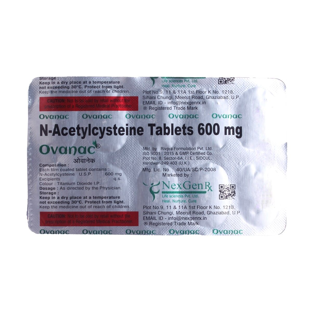 Ovanac Tablet 10's Price, Uses, Side Effects, Composition - Apollo Pharmacy