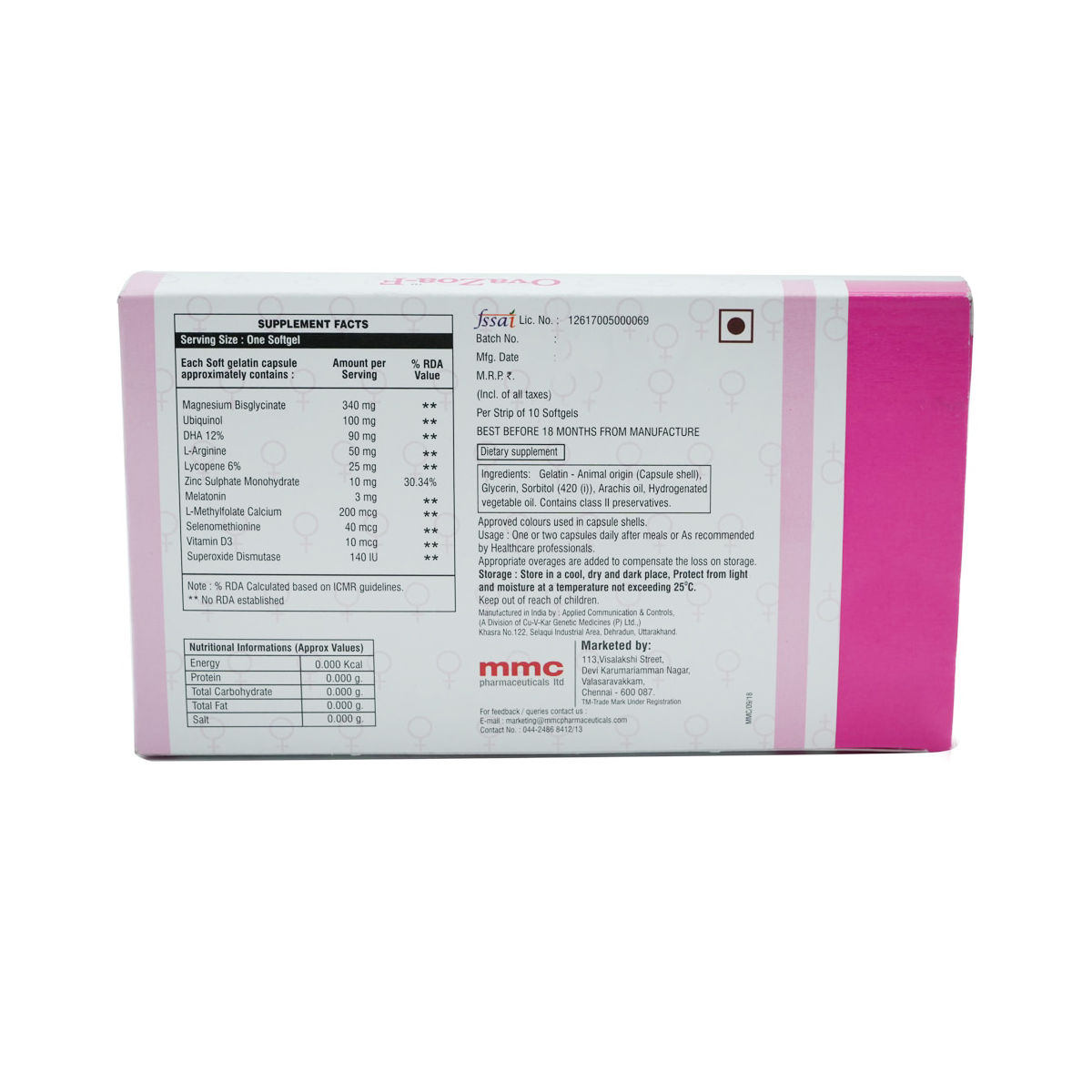 Ovazoa-F Capsule 10's Price, Uses, Side Effects, Composition - Apollo ...