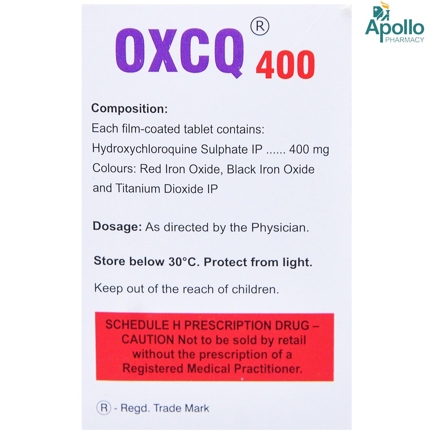 OXCQ 400MG TABLET Price, Uses, Side Effects, Composition - Apollo Pharmacy