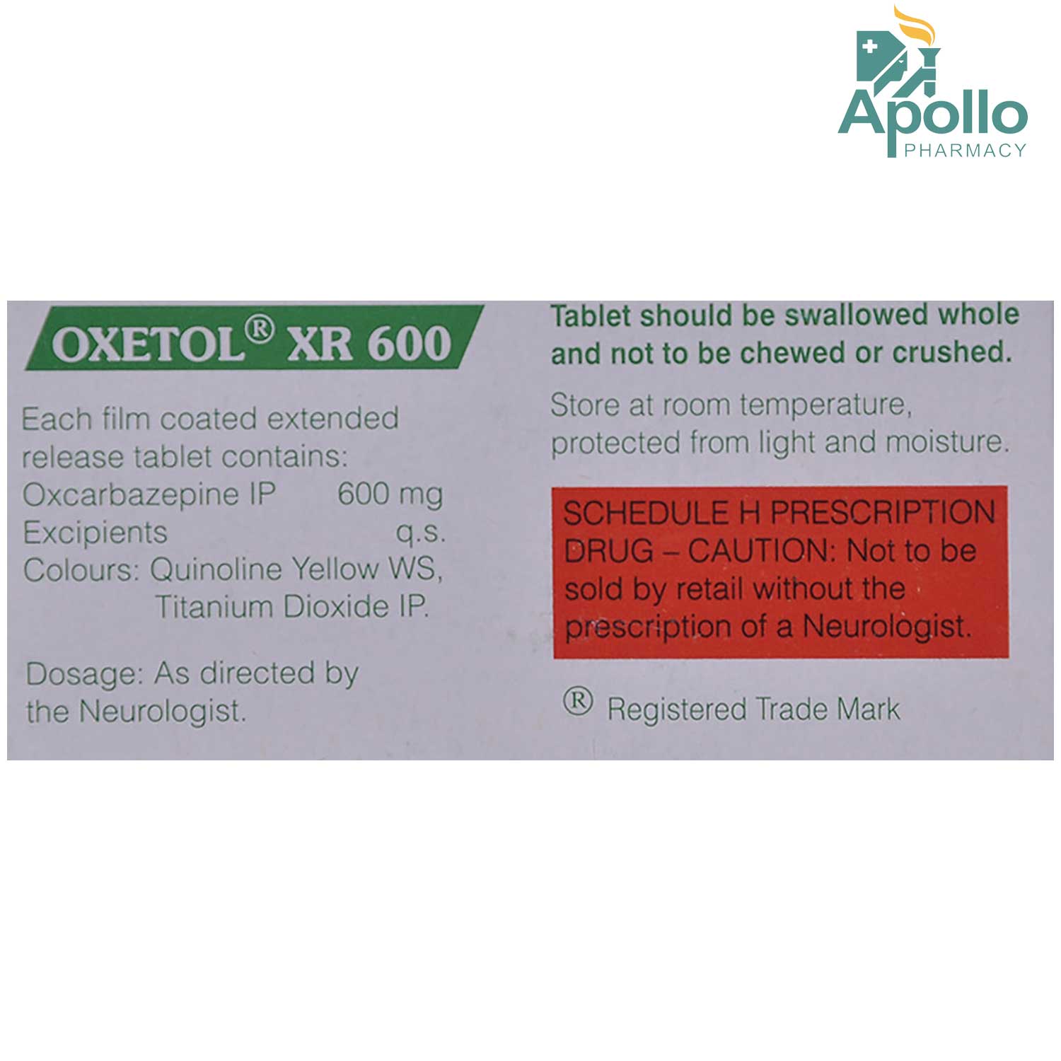 Oxetol XR 600 Tablet 10's Price, Uses, Side Effects, Composition ...