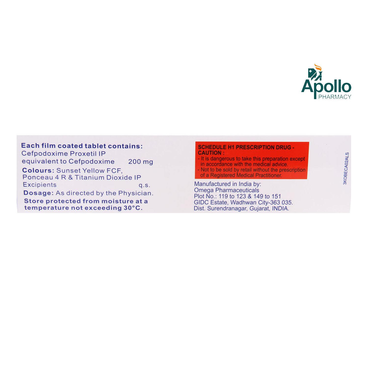 Oxipod-200 Tablet 10's Price, Uses, Side Effects, Composition - Apollo ...
