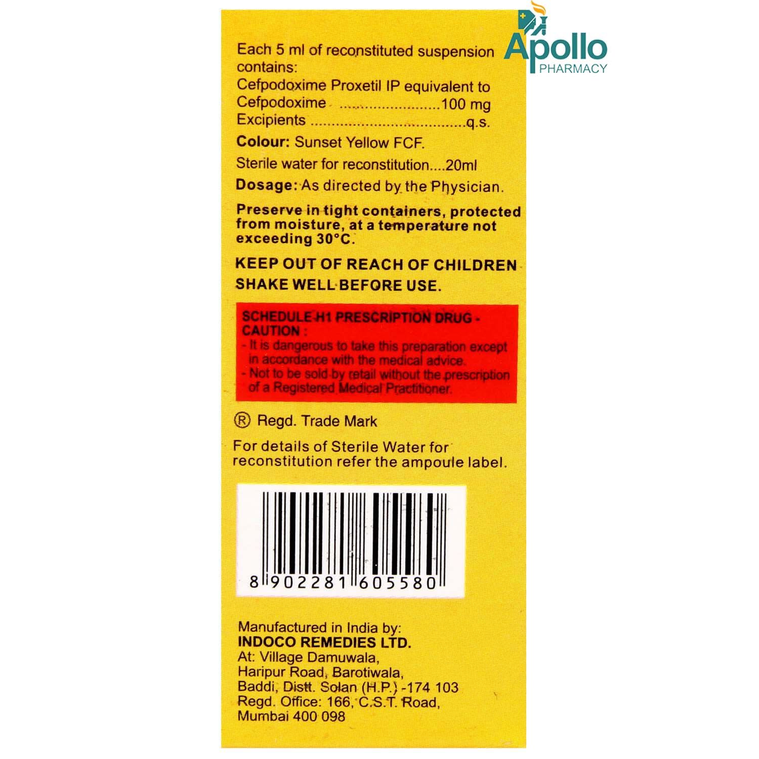 Oxipod 100 Oral Suspension 30 ml Price, Uses, Side Effects, Composition ...