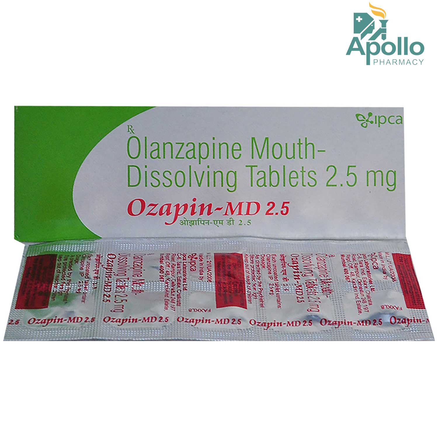 OZAPIN MD 2.5MG TABLET Price, Uses, Side Effects, Composition - Apollo ...