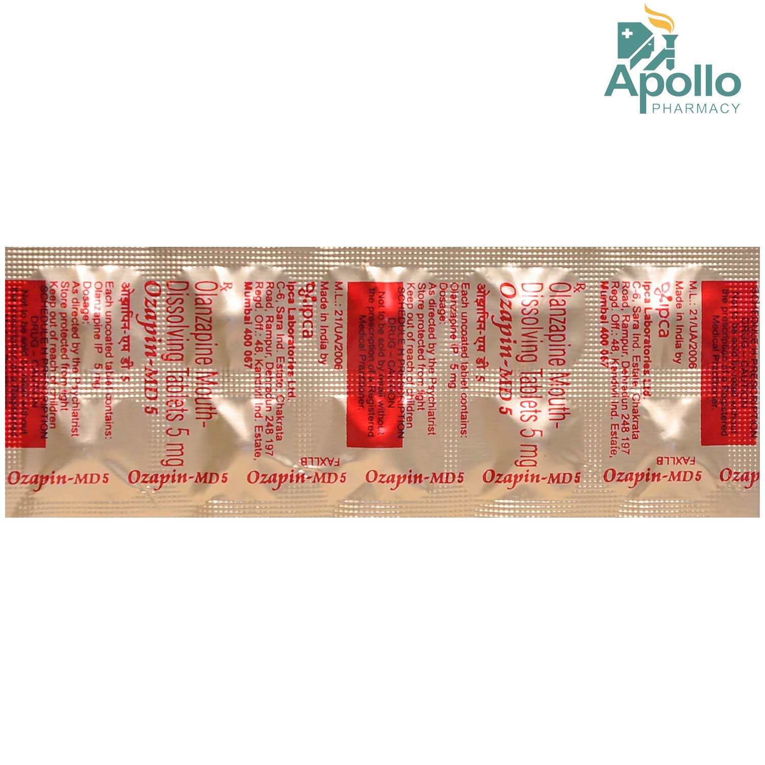 OZAPIN MD 5MG TABLET Price, Uses, Side Effects, Composition - Apollo ...