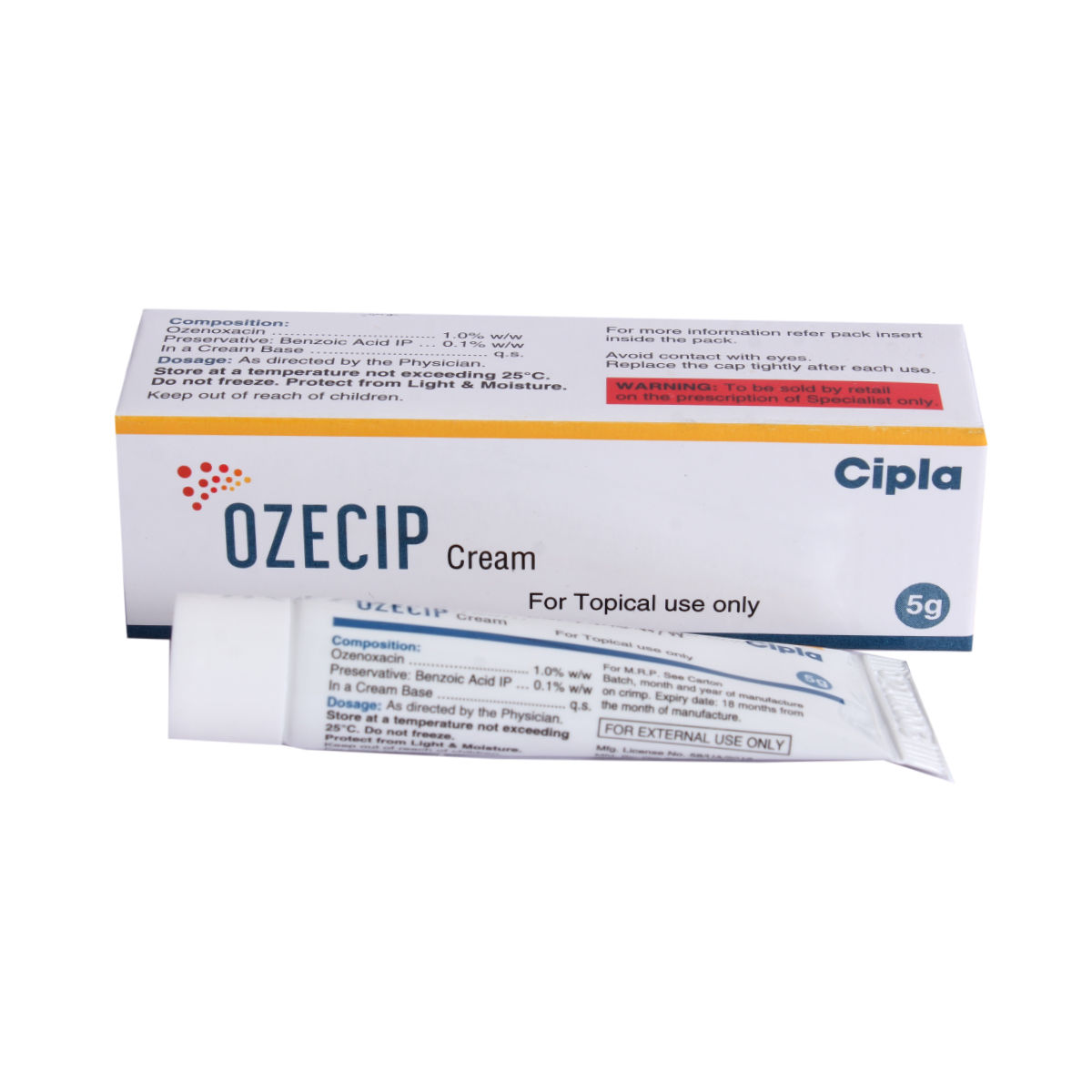 Ozecip Cream 5 gm Price, Uses, Side Effects, Composition - Apollo Pharmacy