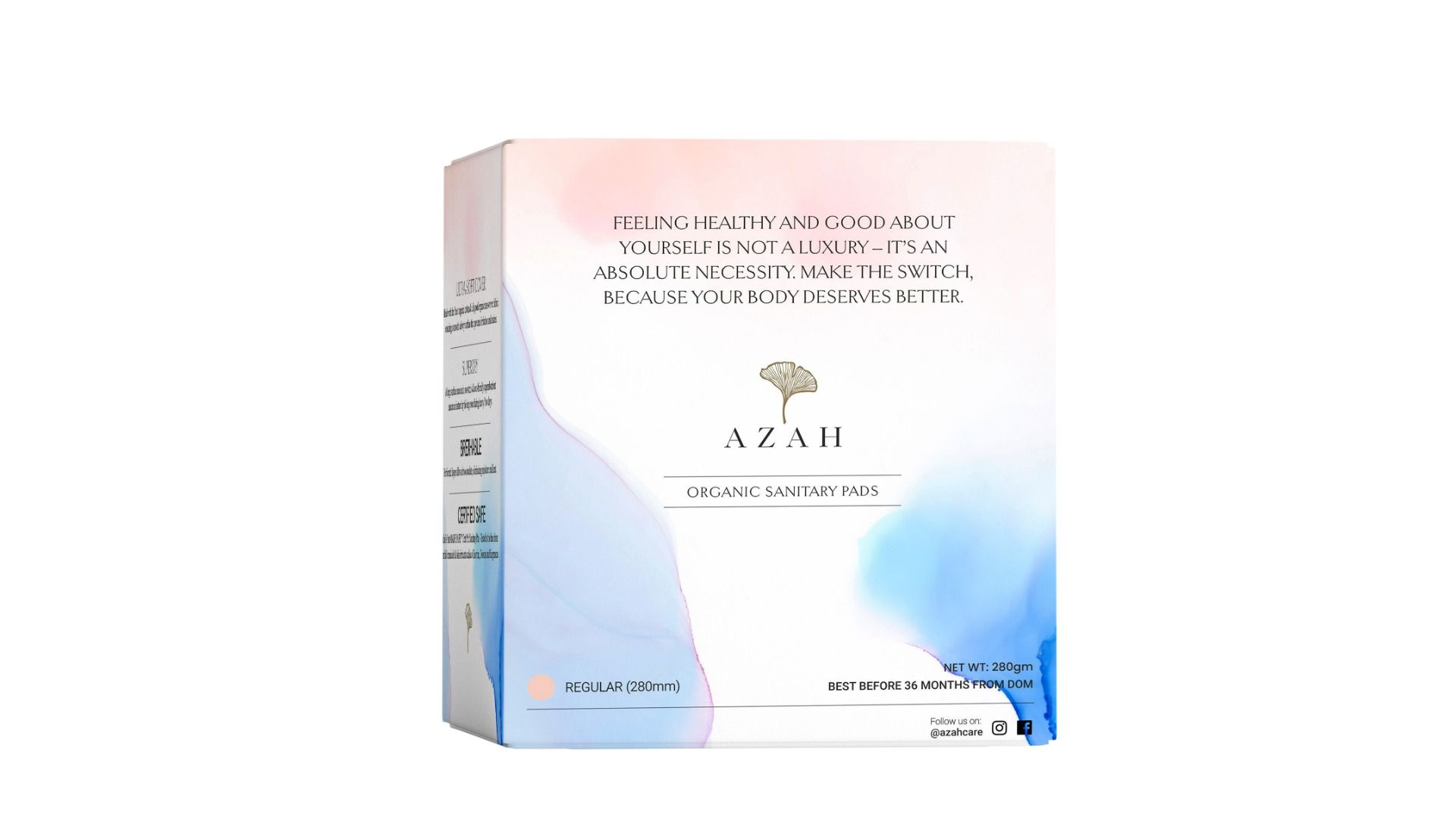 Azah Organic Sanitary Pads Regular, 15 Count Price, Uses, Side Effects ...
