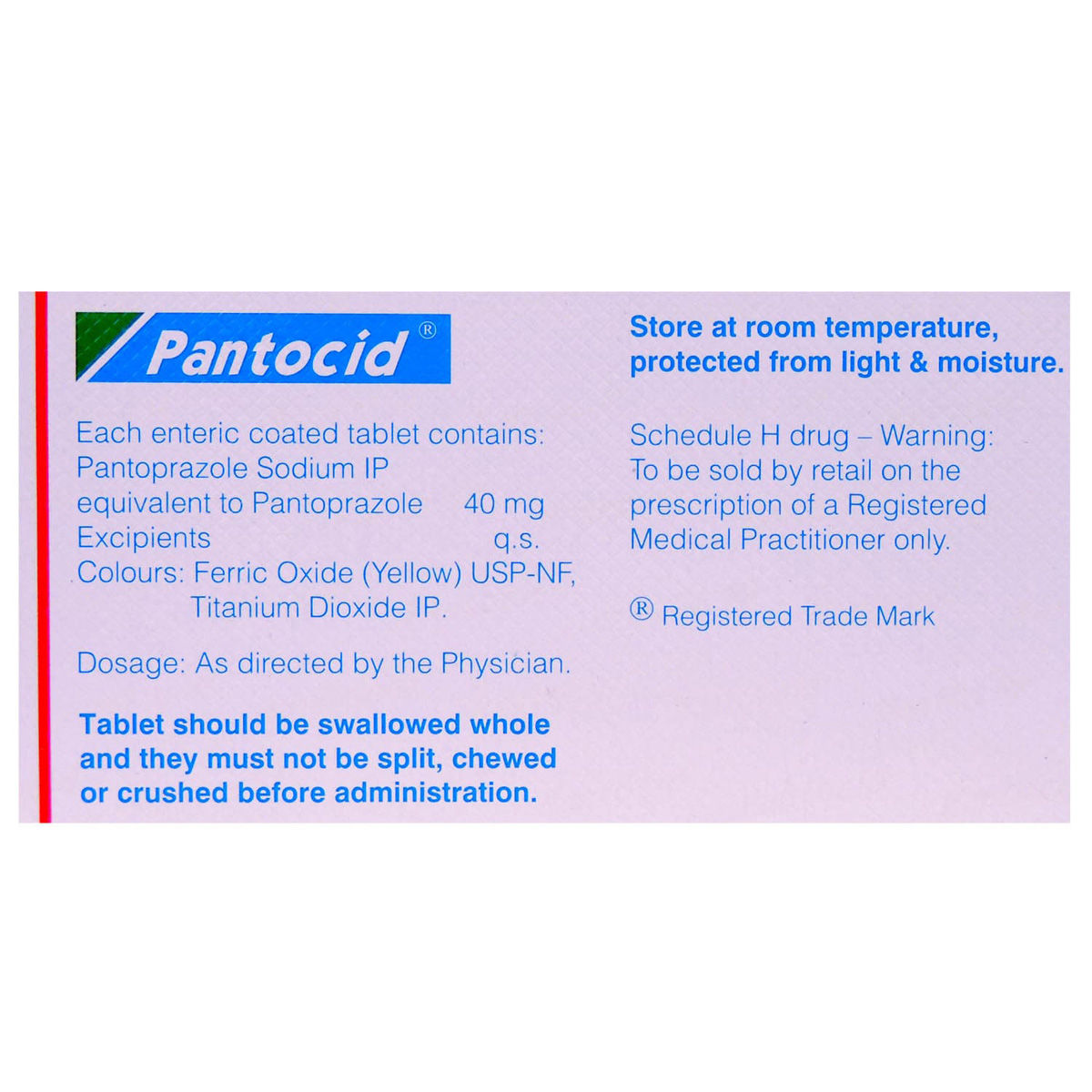 Pantocid Tablet 15's Price, Uses, Side Effects, Composition - Apollo ...