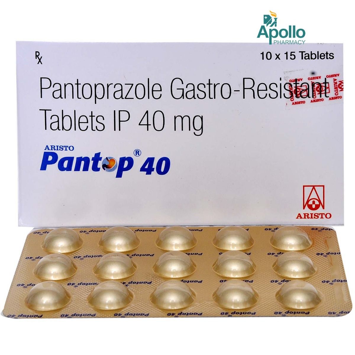 Pantop 40 Tablet 15's Price, Uses, Side Effects, Composition - Apollo Pharmacy