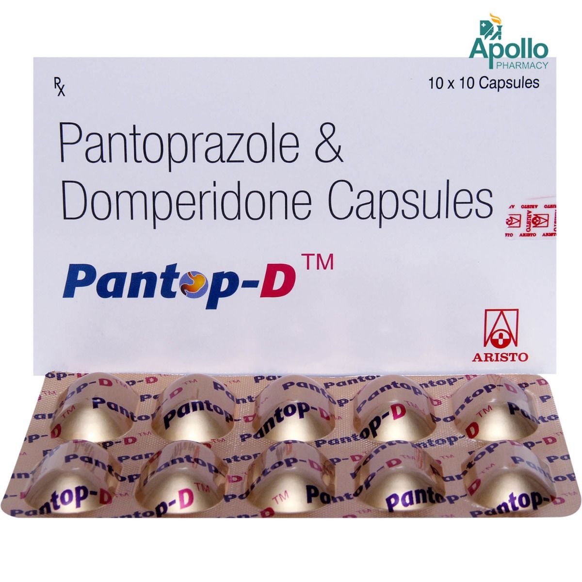 Pantop-D Capsule 10's Price, Uses, Side Effects, Composition - Apollo Pharmacy