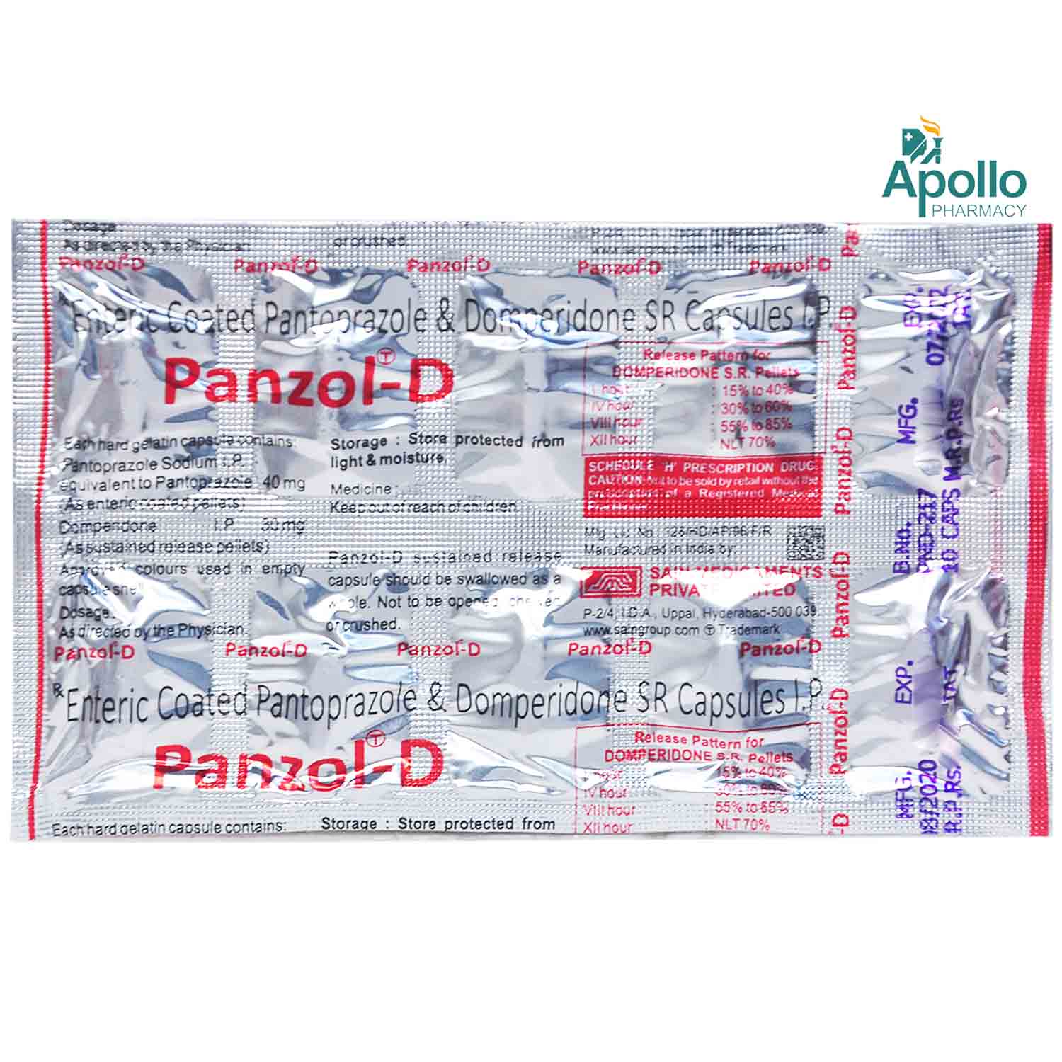 Panzol-D Capsule 10's Price, Uses, Side Effects, Composition - Apollo ...