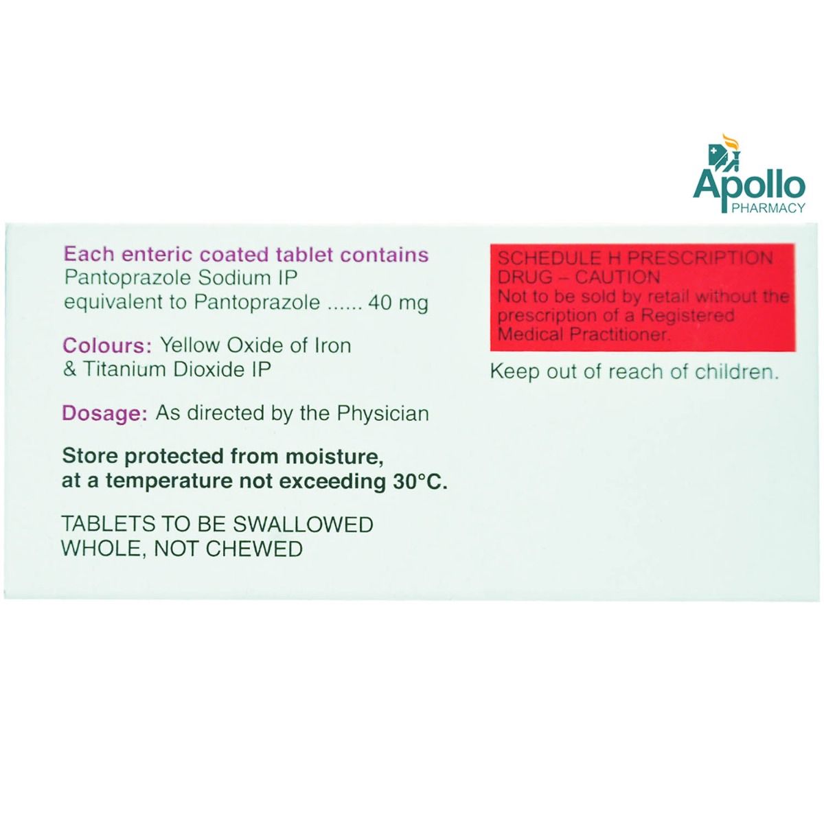 Pansec Tablet 15's Price, Uses, Side Effects, Composition - Apollo Pharmacy