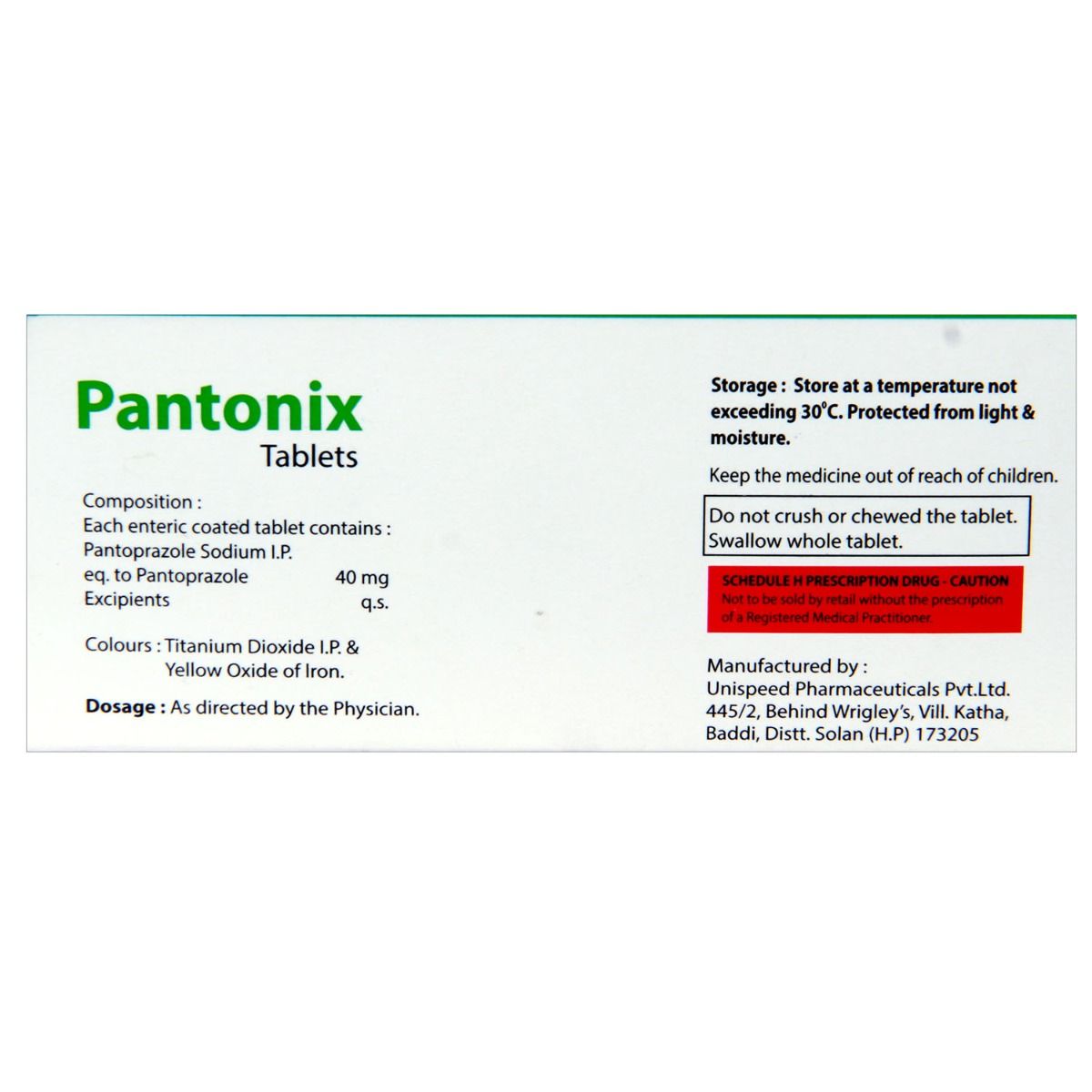 Pantonix 40 mg Tablet 10's Price, Uses, Side Effects, Composition ...