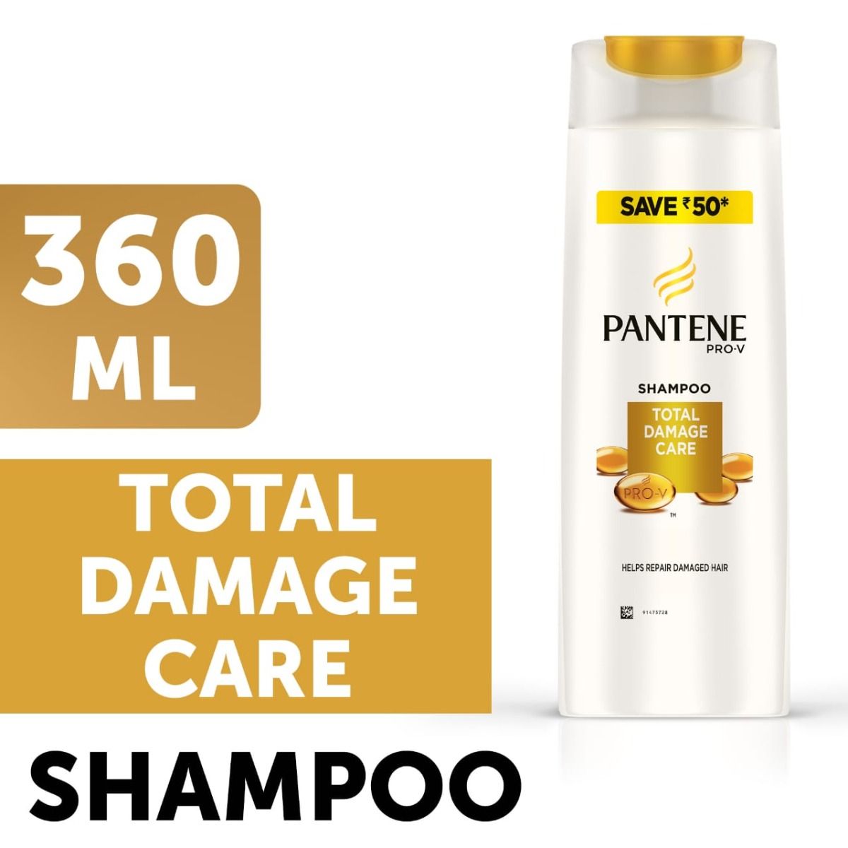 Pantene Pro-V Total Damage Care Shampoo, 340 ml Price, Uses, Side ...