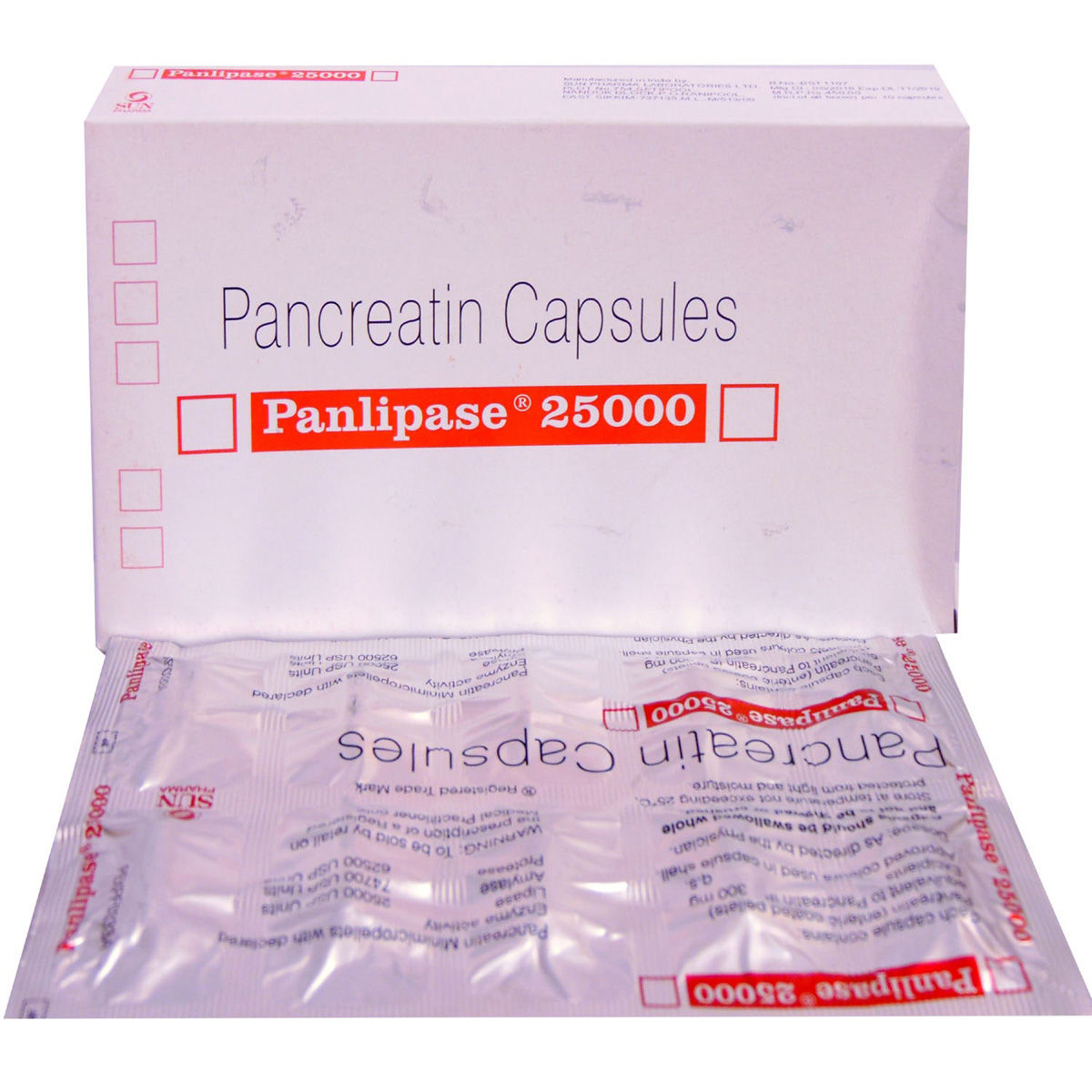 Panlipase 25000 Capsule 10's Price, Uses, Side Effects, Composition ...