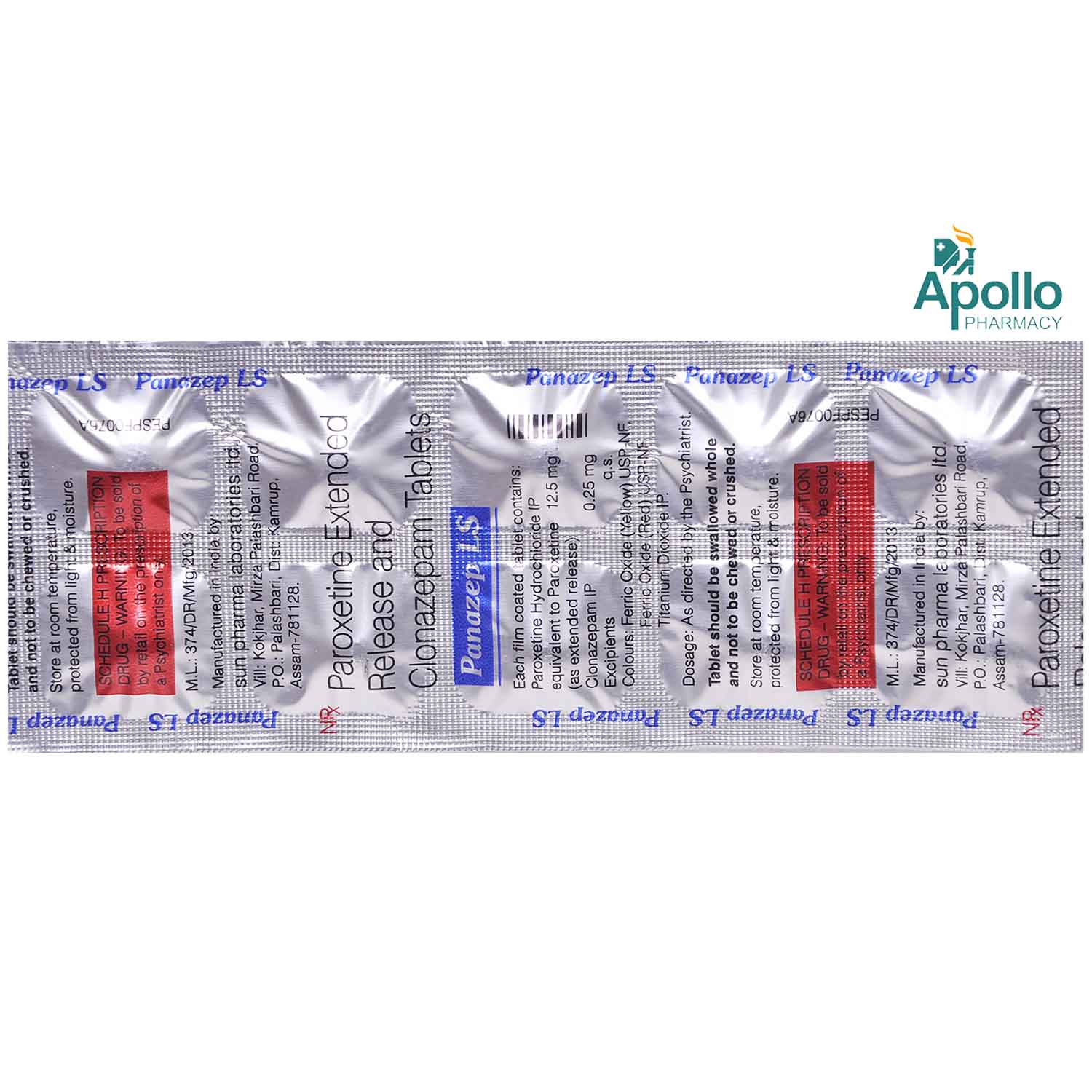 Panazep LS Tablet 10's Price, Uses, Side Effects, Composition - Apollo ...