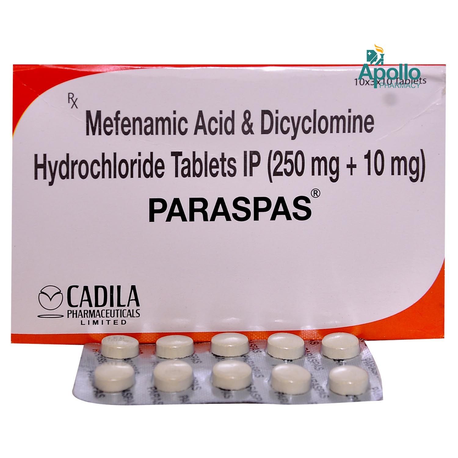 PARASPAS TABLET Price, Uses, Side Effects, Composition - Apollo Pharmacy