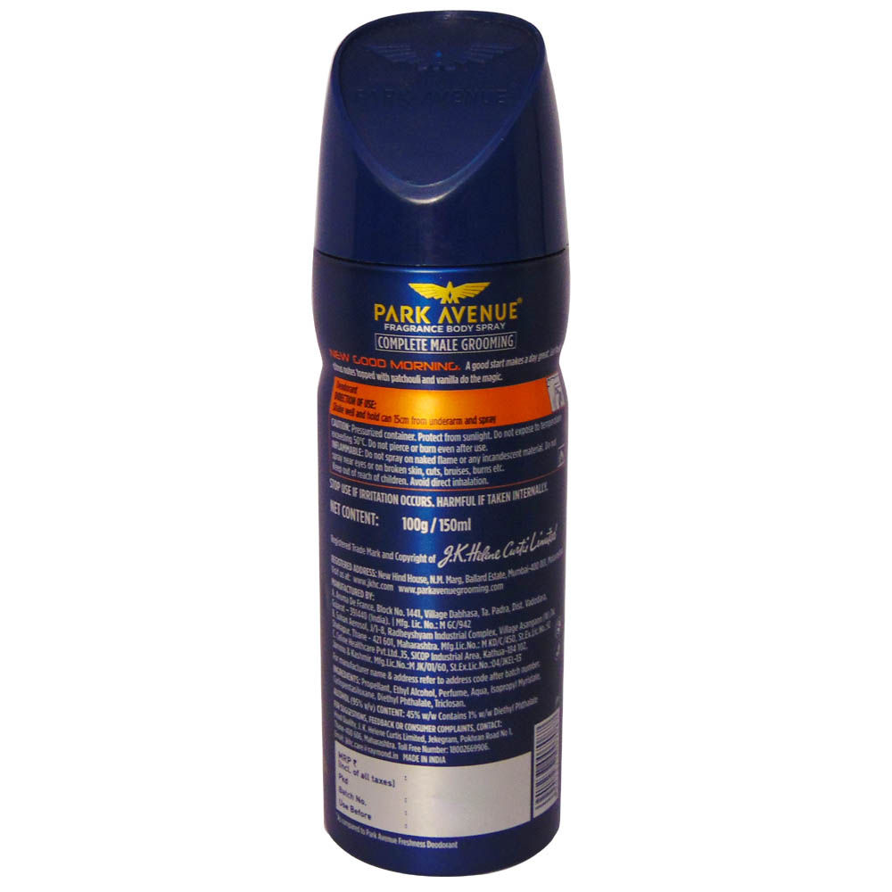 Park Avenue Good Morning Fragrance Body Spray For Men, 100 gm Price ...