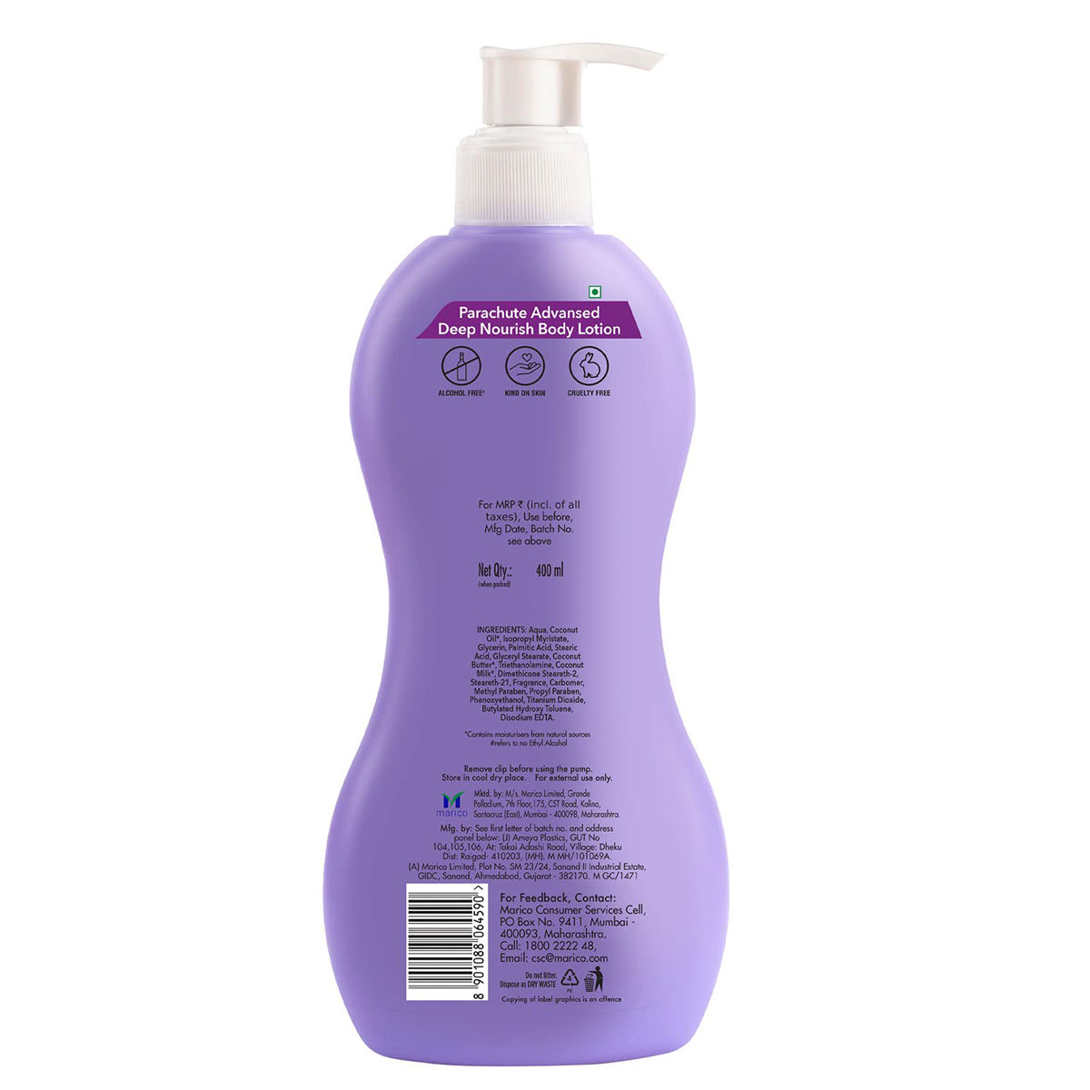 Parachute Advansed Deep Nourish Body Lotion, 400 ml Price, Uses, Side ...