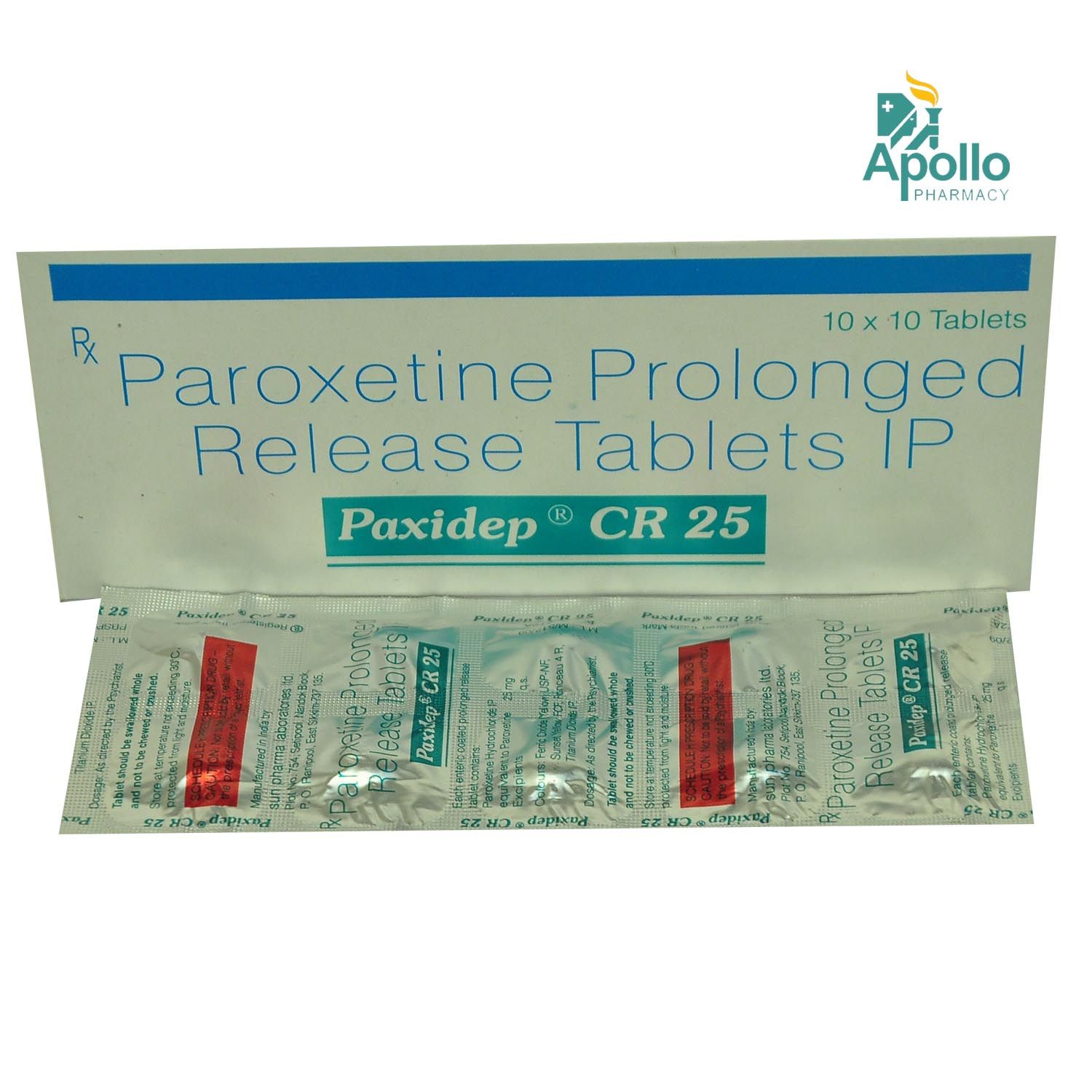 Paxidep CR 25 Tablet 10's Price, Uses, Side Effects, Composition ...