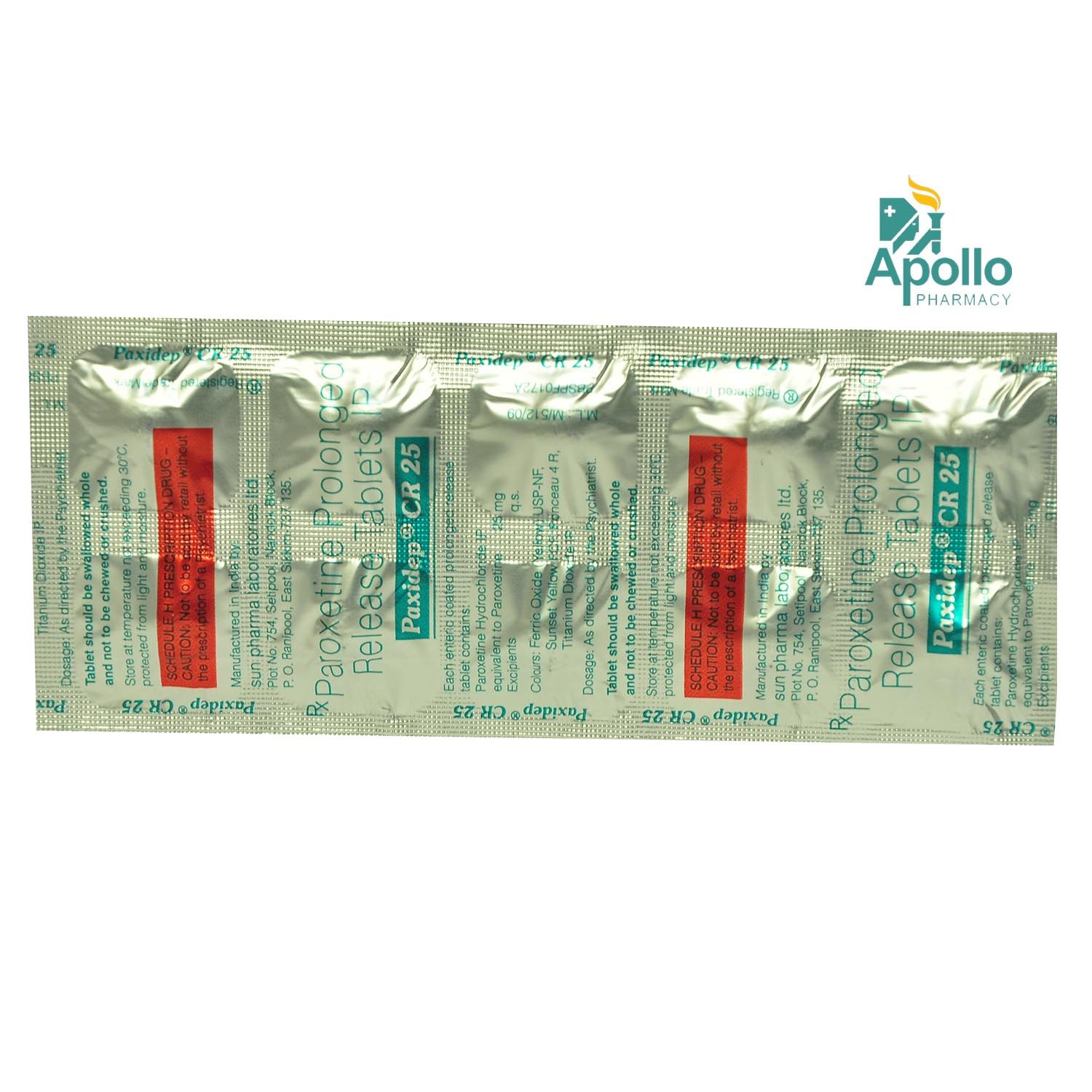 Paxidep CR 25 Tablet 10's Price, Uses, Side Effects, Composition ...