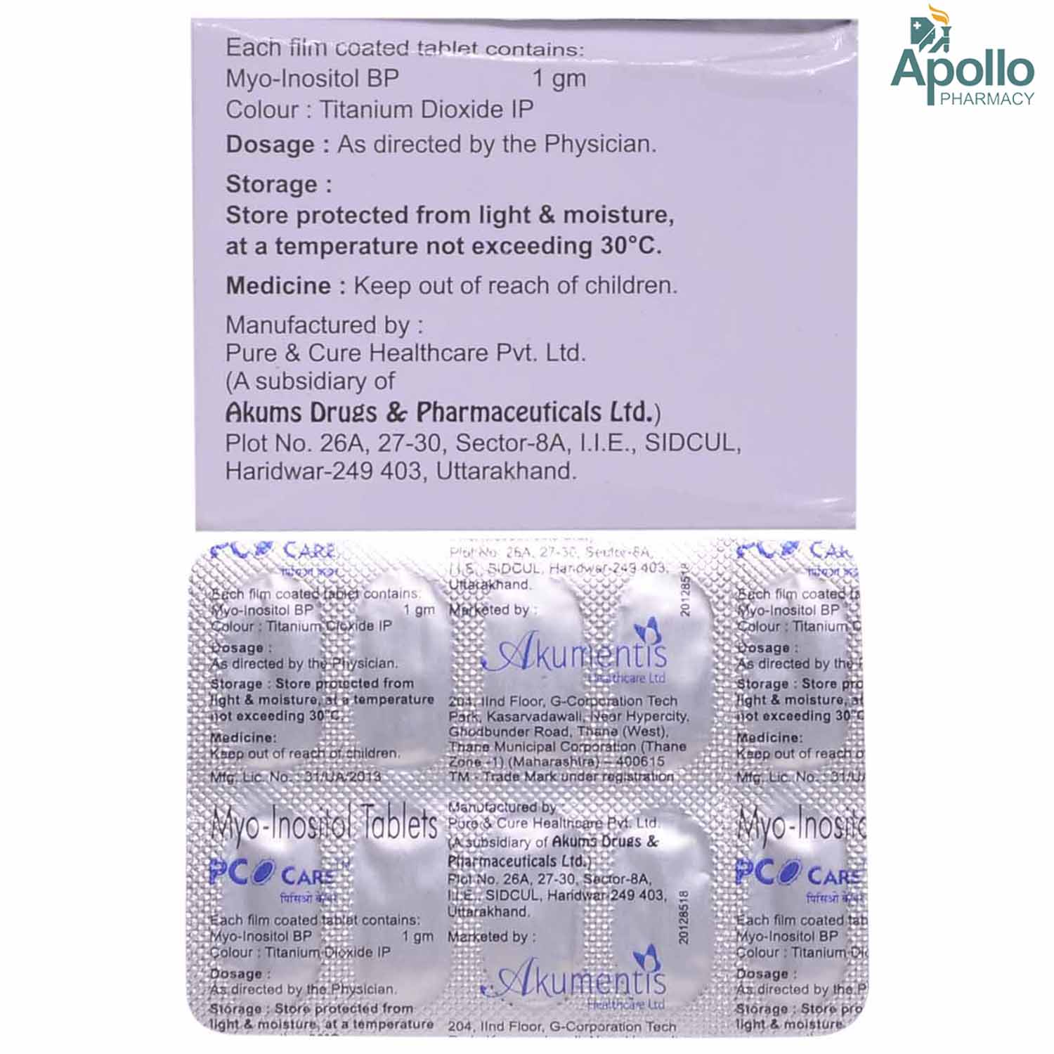 Pco care Tablet 10's Price, Uses, Side Effects, Composition - Apollo ...