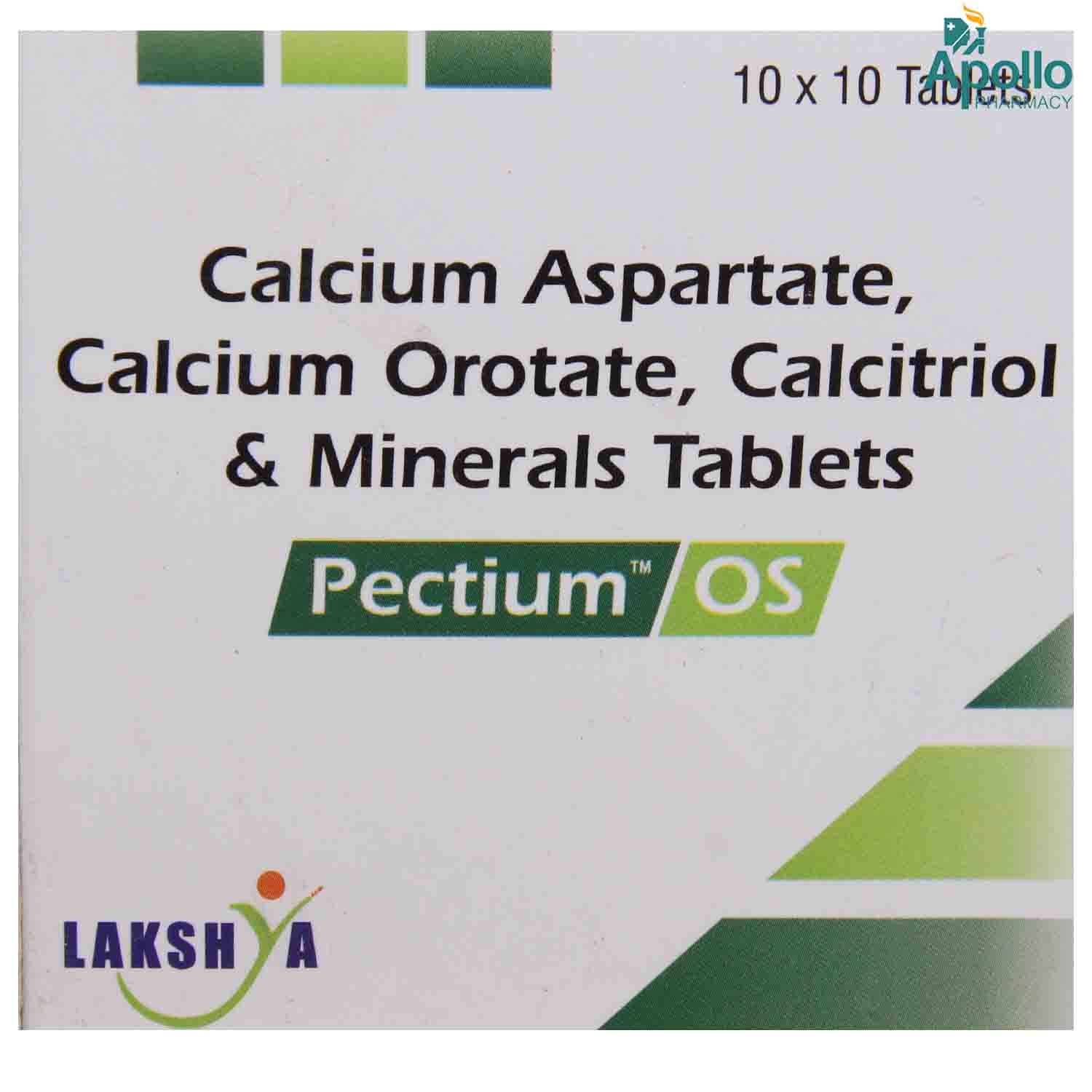 Pectium OS Tablet 10's Price, Uses, Side Effects, Composition - Apollo ...