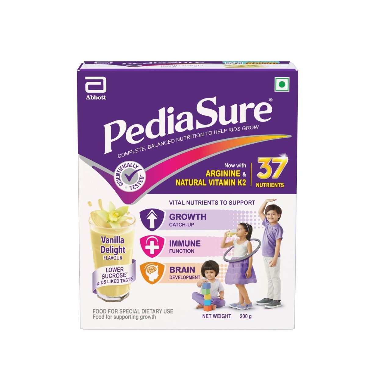 Pediasure Vanilla Delight Flavoured Kids Nutrition Drink, 1 Kg Refill ...