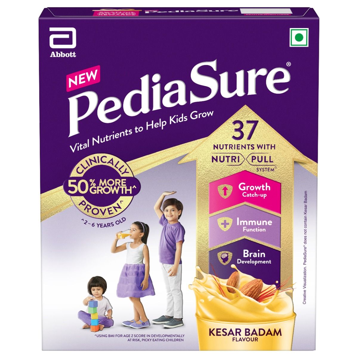 Pediasure Premium Chocolate Flavoured Kids Nutrition Drink, 400 gm ...