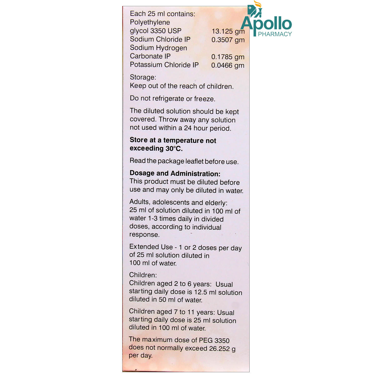 Pegalup Oral Solution 200 ml Price, Uses, Side Effects, Composition ...