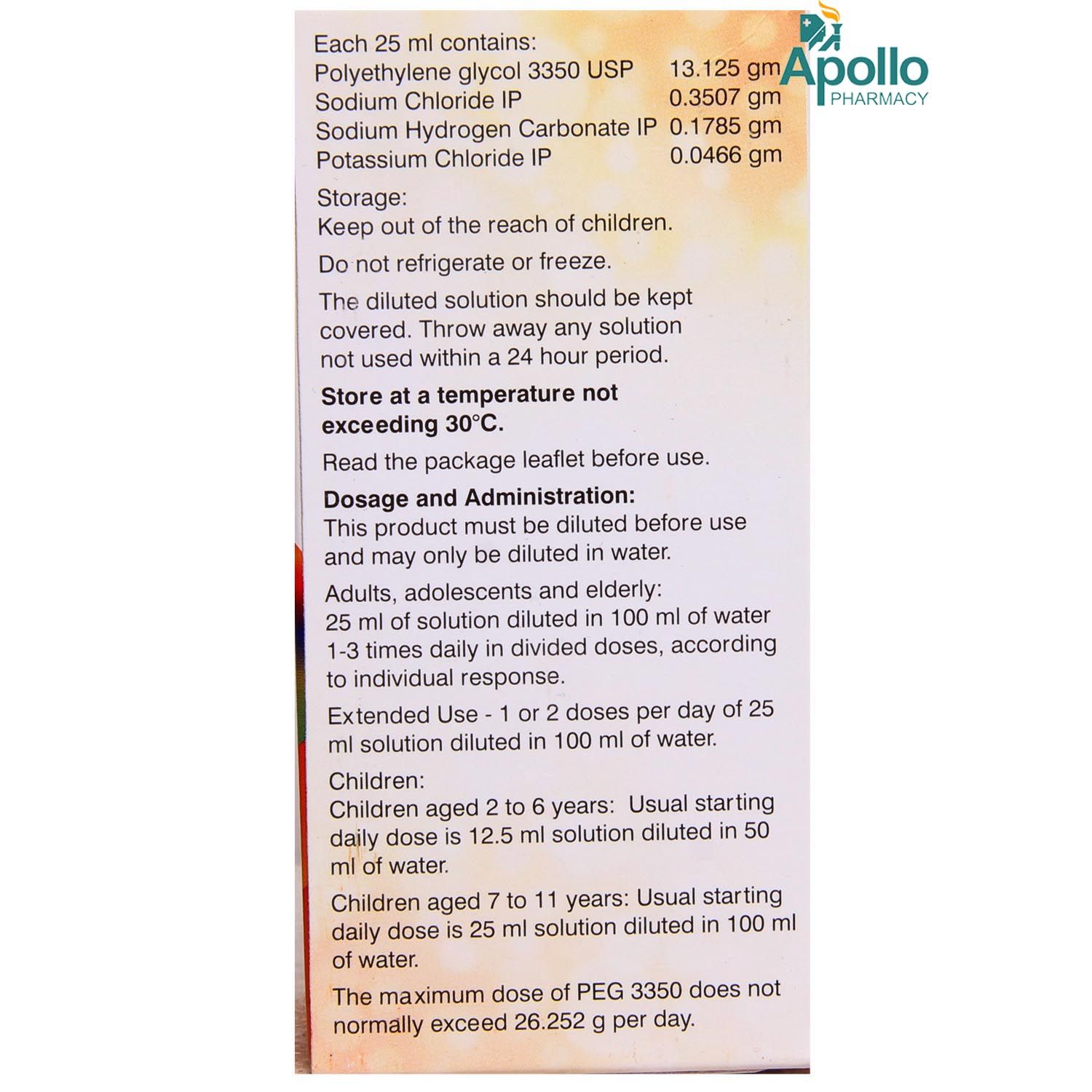 Pegalup Syrup 100 ml Price, Uses, Side Effects, Composition - Apollo ...
