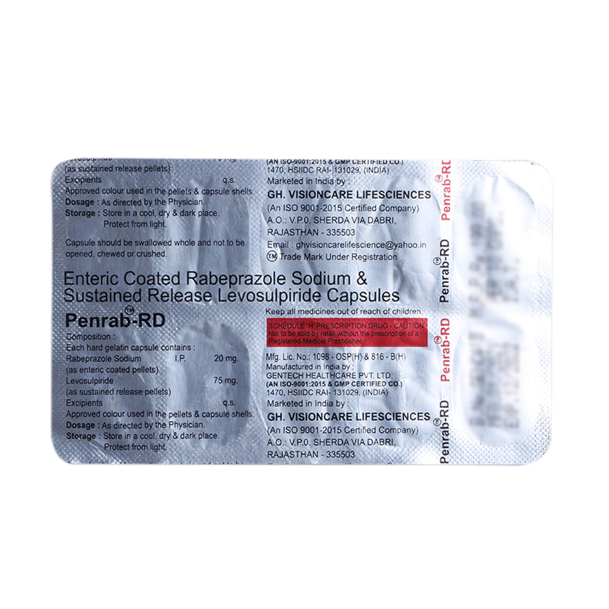 Penrab-RD Tablet 10's Price, Uses, Side Effects, Composition - Apollo ...