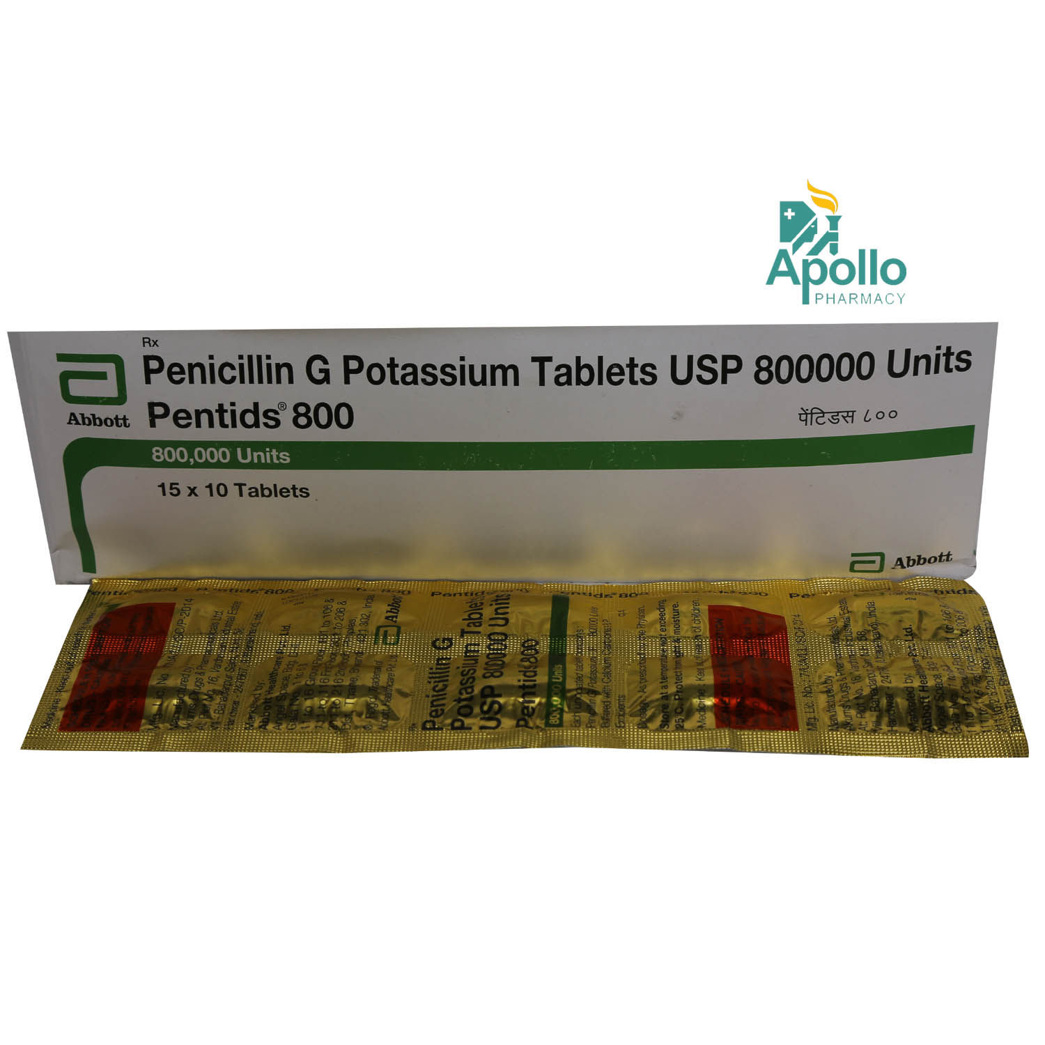Pentids 800 Tablet 10's Price, Uses, Side Effects, Composition - Apollo ...