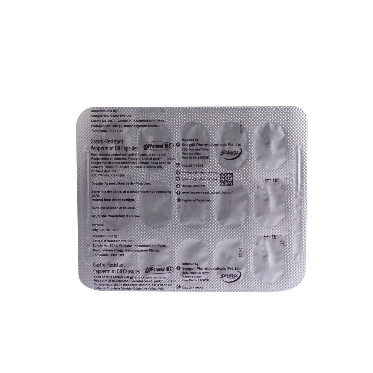 Penova-Ibs Softgel Cap 15'S (Seagull) Price, Uses, Side Effects ...