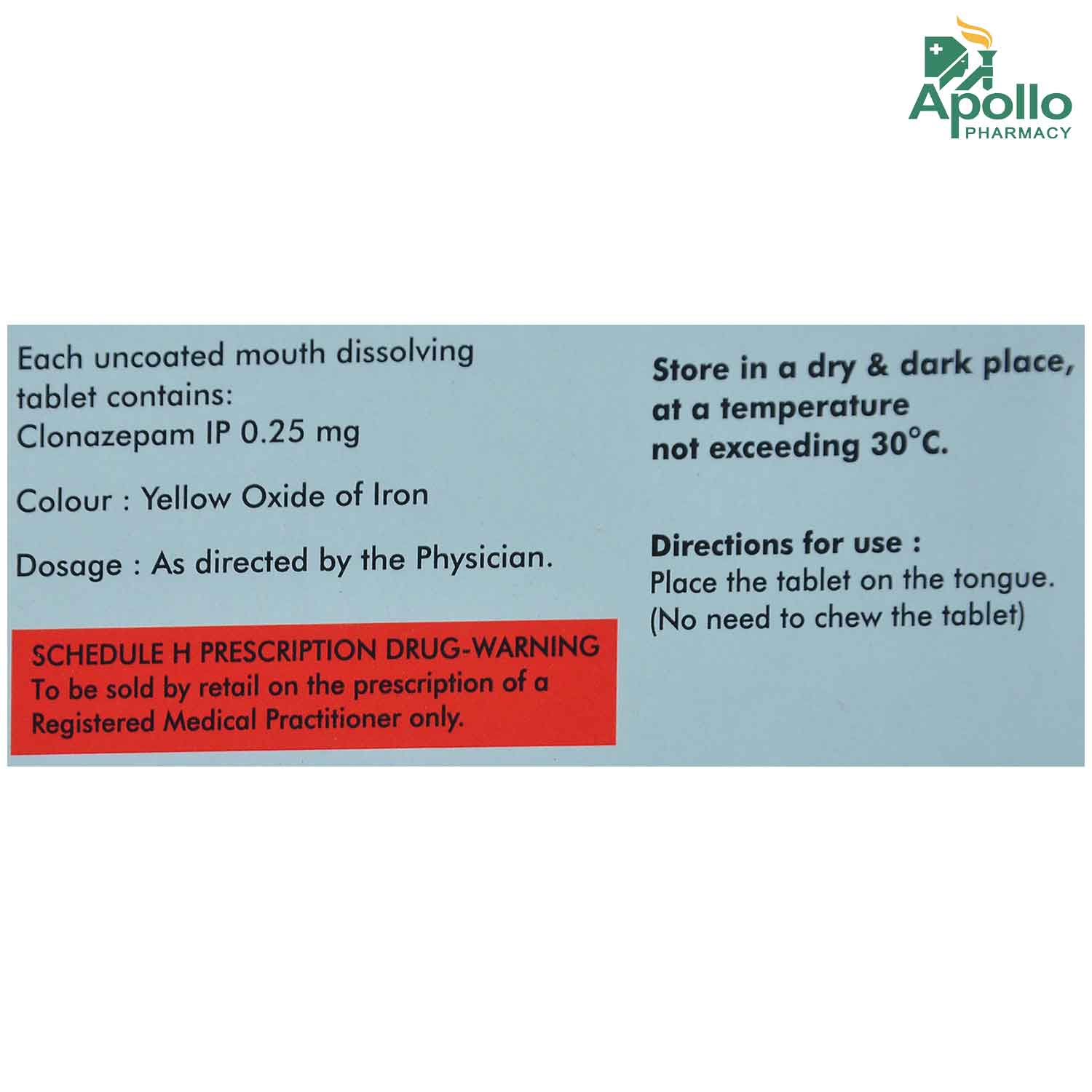 Petril-MD 0.25 Tablet 10's Price, Uses, Side Effects, Composition ...