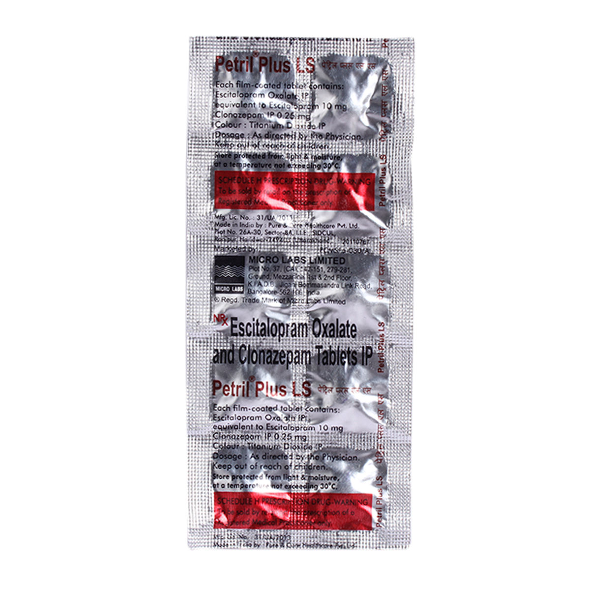 Petril Plus Ls Tablet 10's Price, Uses, Side Effects, Composition ...