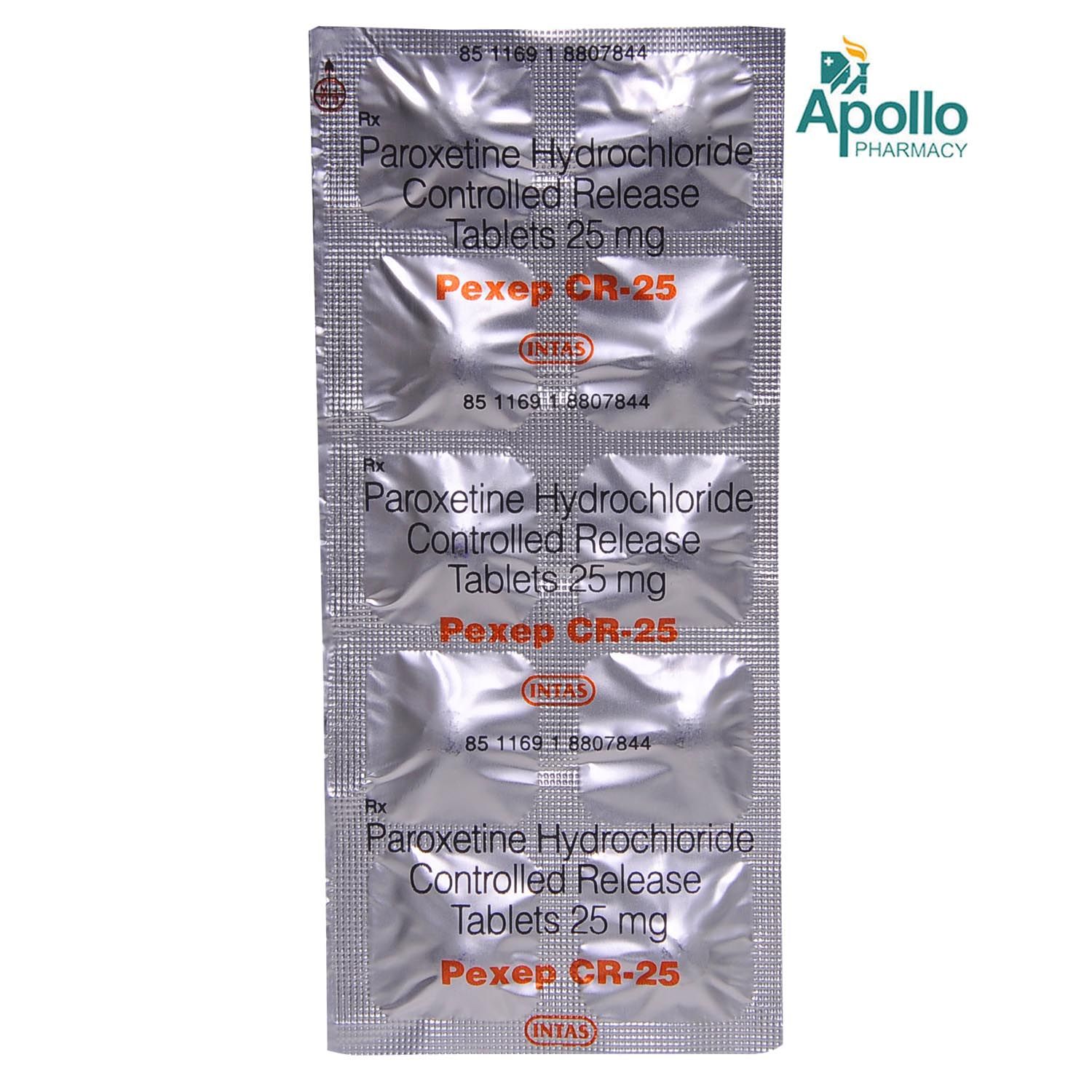 Pexep CR 25 Tablet 10's Price, Uses, Side Effects, Composition - Apollo ...