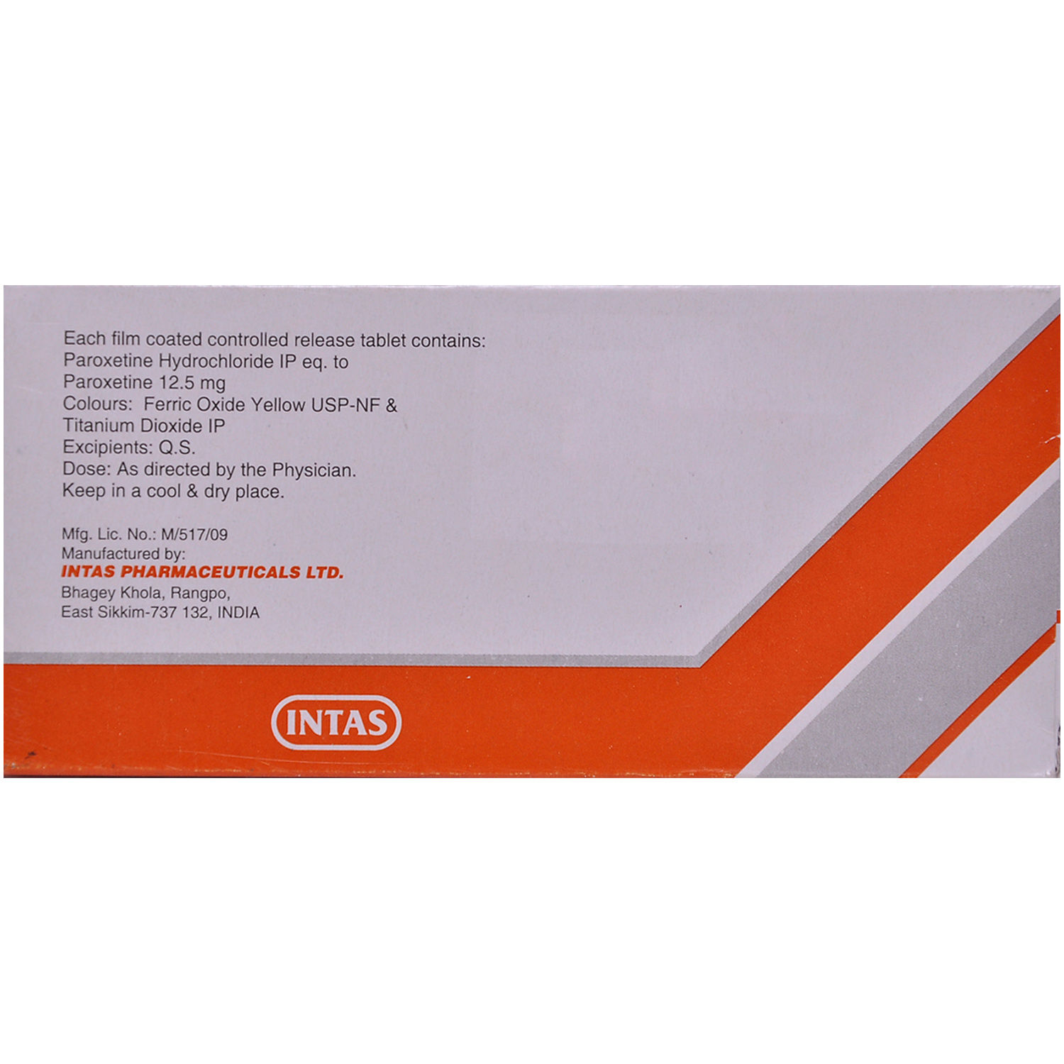 Pexep CR 12.5 Tablet 10's Price, Uses, Side Effects, Composition ...