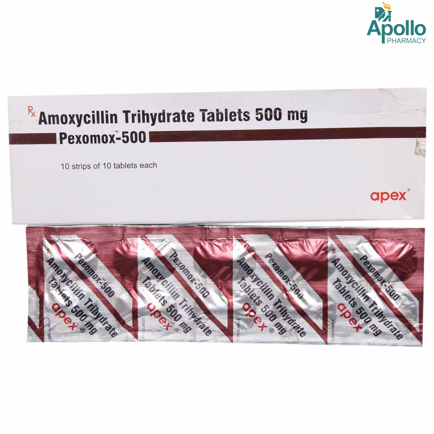 Pexomox-500 Tablet 10's Price, Uses, Side Effects, Composition - Apollo ...